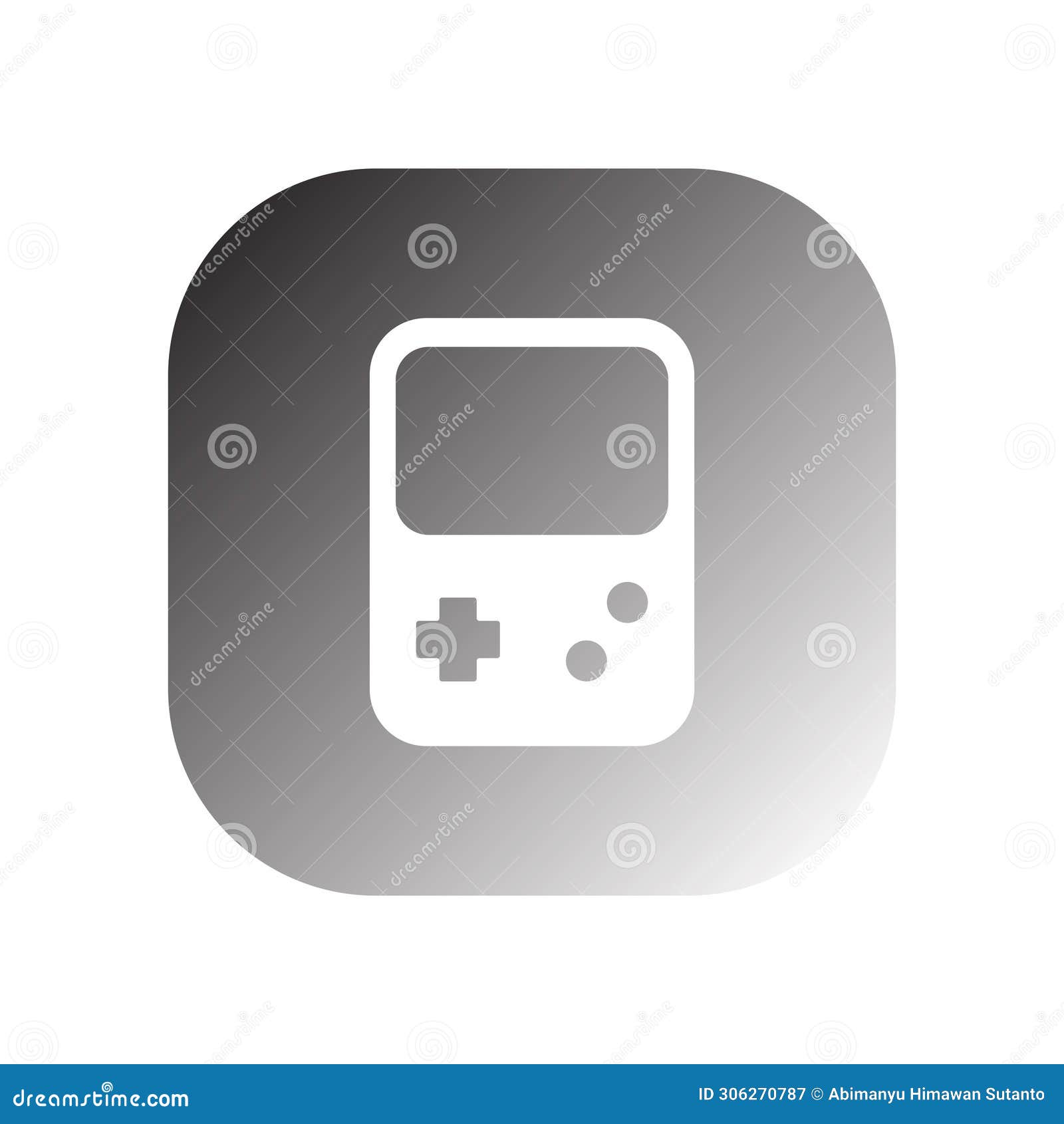 Gameboy icon vector stock illustration. Illustration of electronic ...