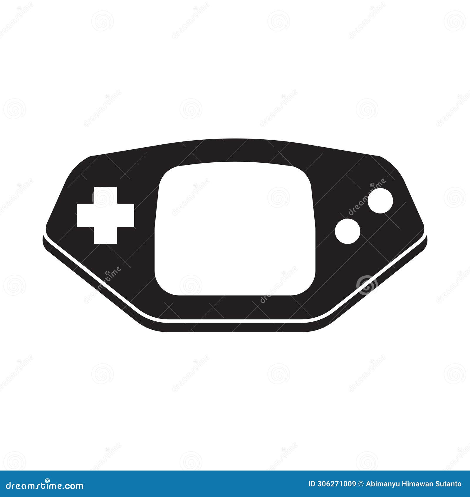 Gameboy icon vector stock vector. Illustration of sign - 306271009