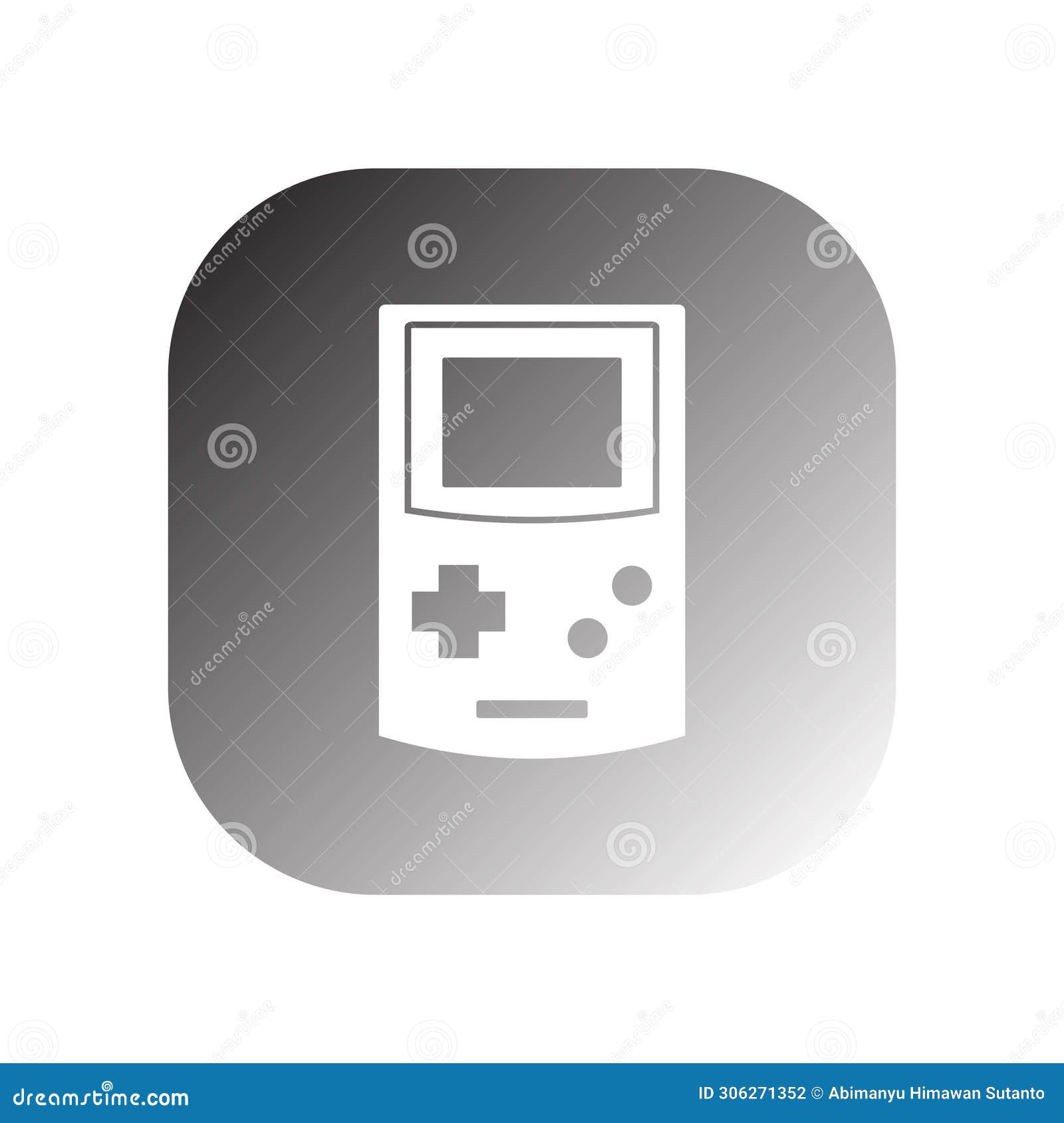 Gameboy icon vector stock illustration. Illustration of flat - 306271352