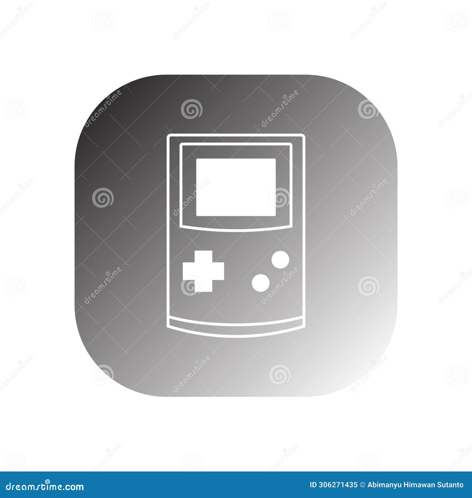Gameboy icon vector stock vector. Illustration of symbol - 306271435