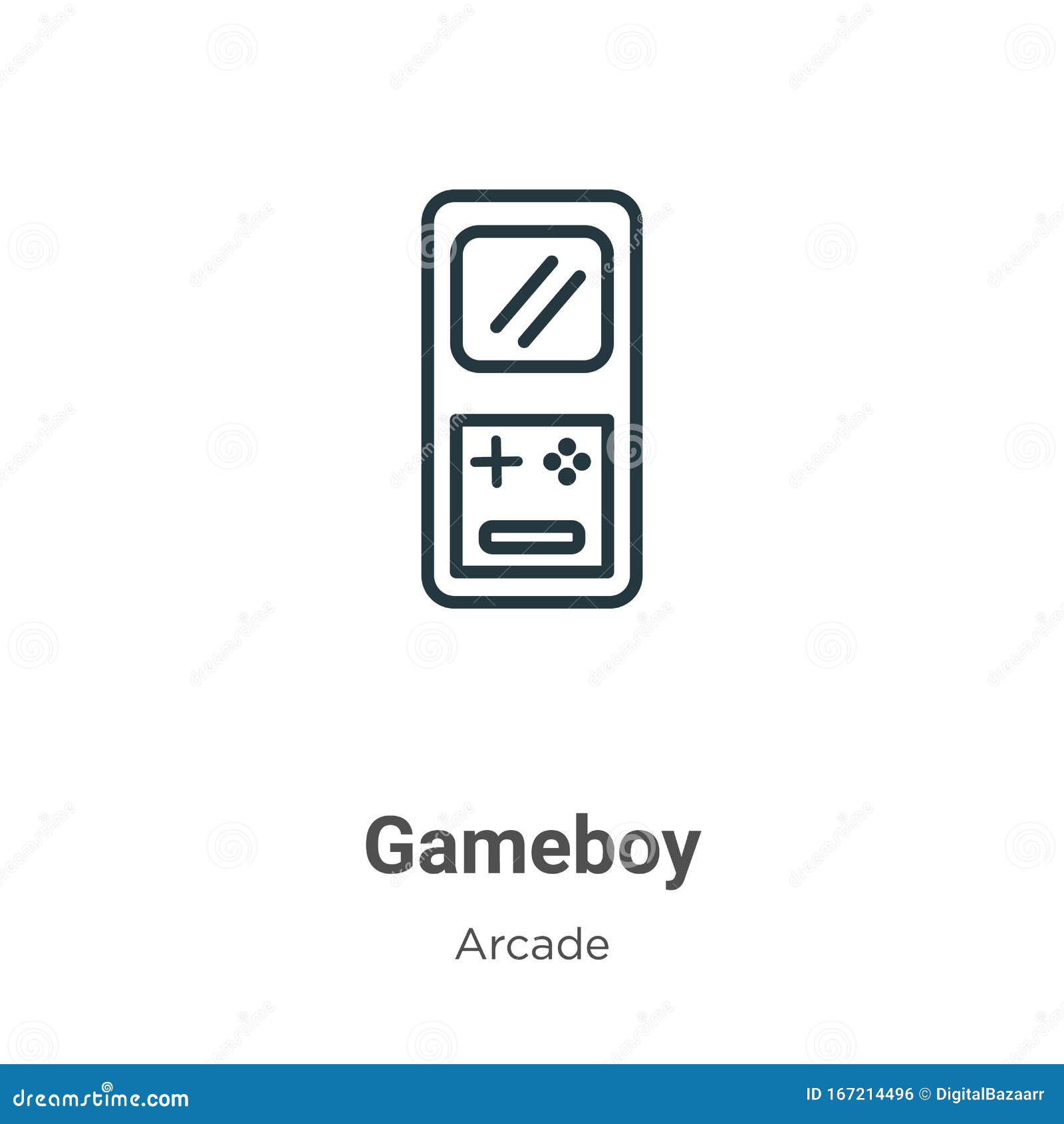 Gameboy On Black Background Vintage Gameplayer Vector Illustration ...