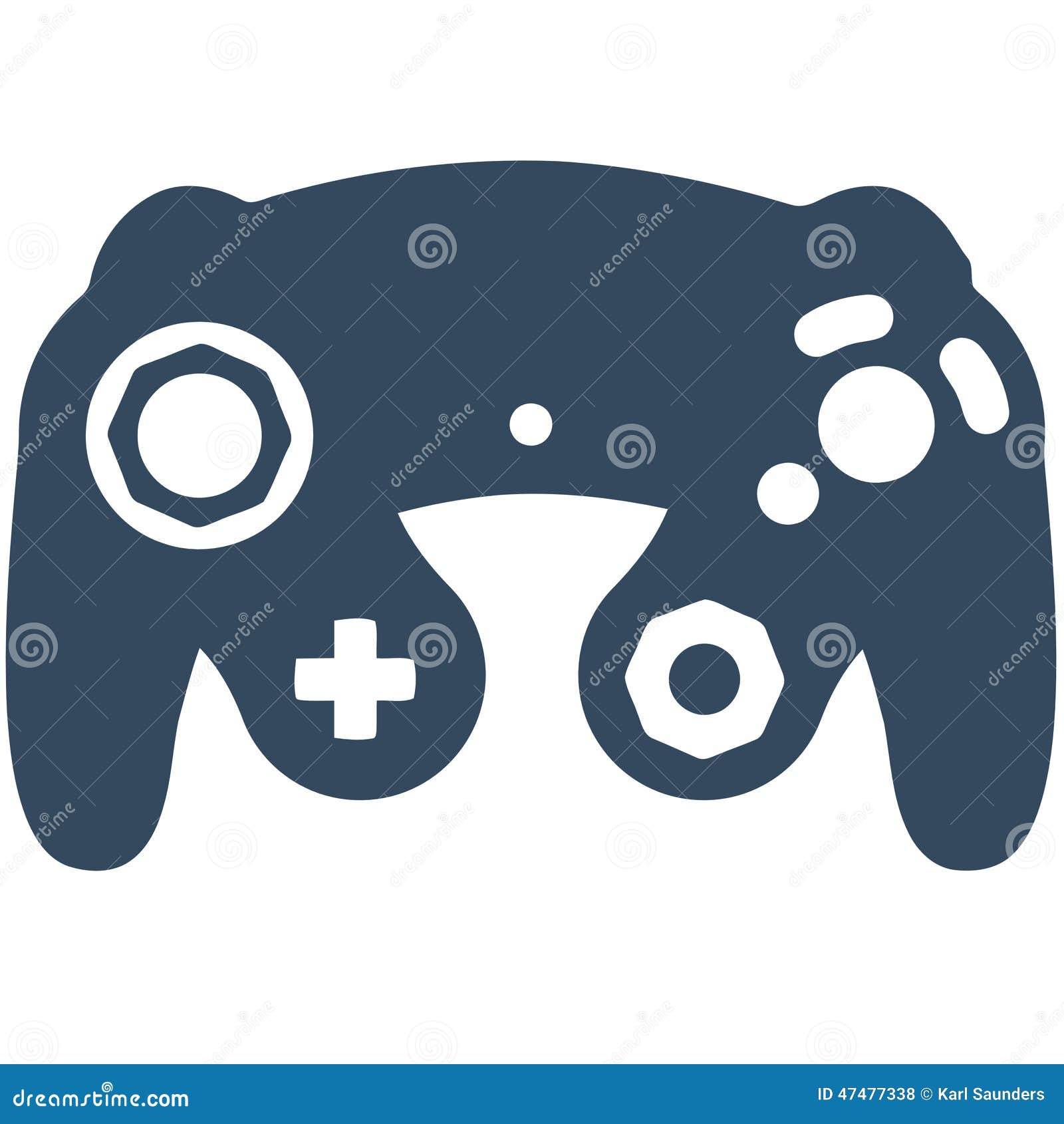 Gamecube Game Controller stock illustration. Illustration of gamecube ...