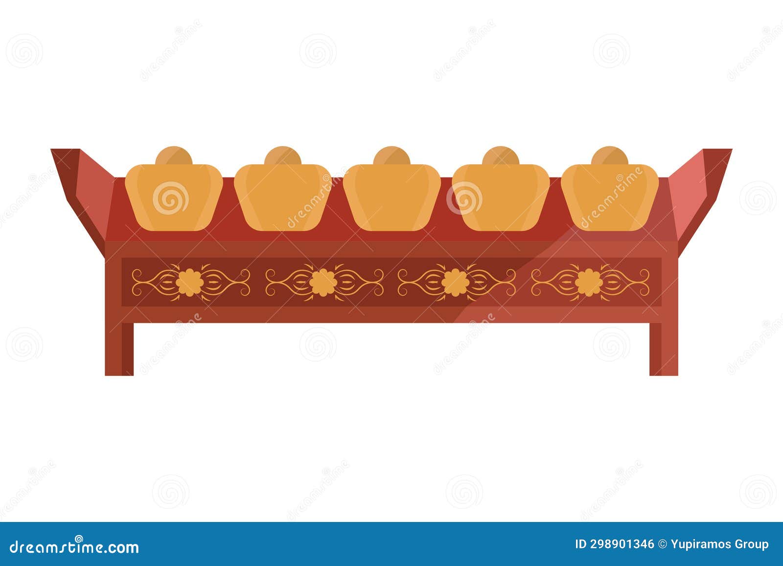 Gamelan Reyong Illustration Stock Illustration - Illustration of ...