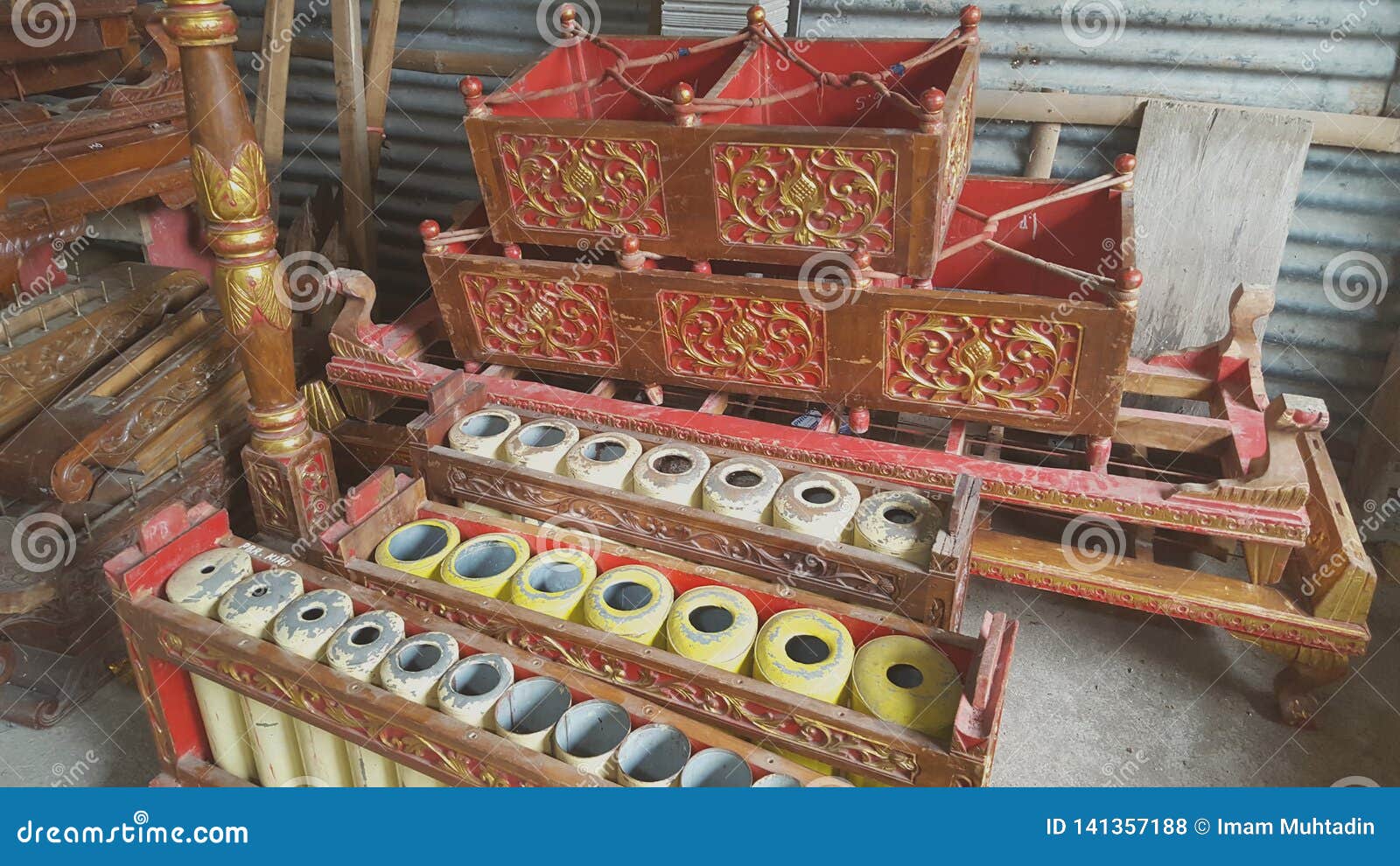 Gamelan, a Traditional Musical Instrument from Java Stock Photo - Image ...
