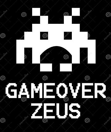 Gameover Zeus Virus Space Invader Editorial Photography - Illustration ...