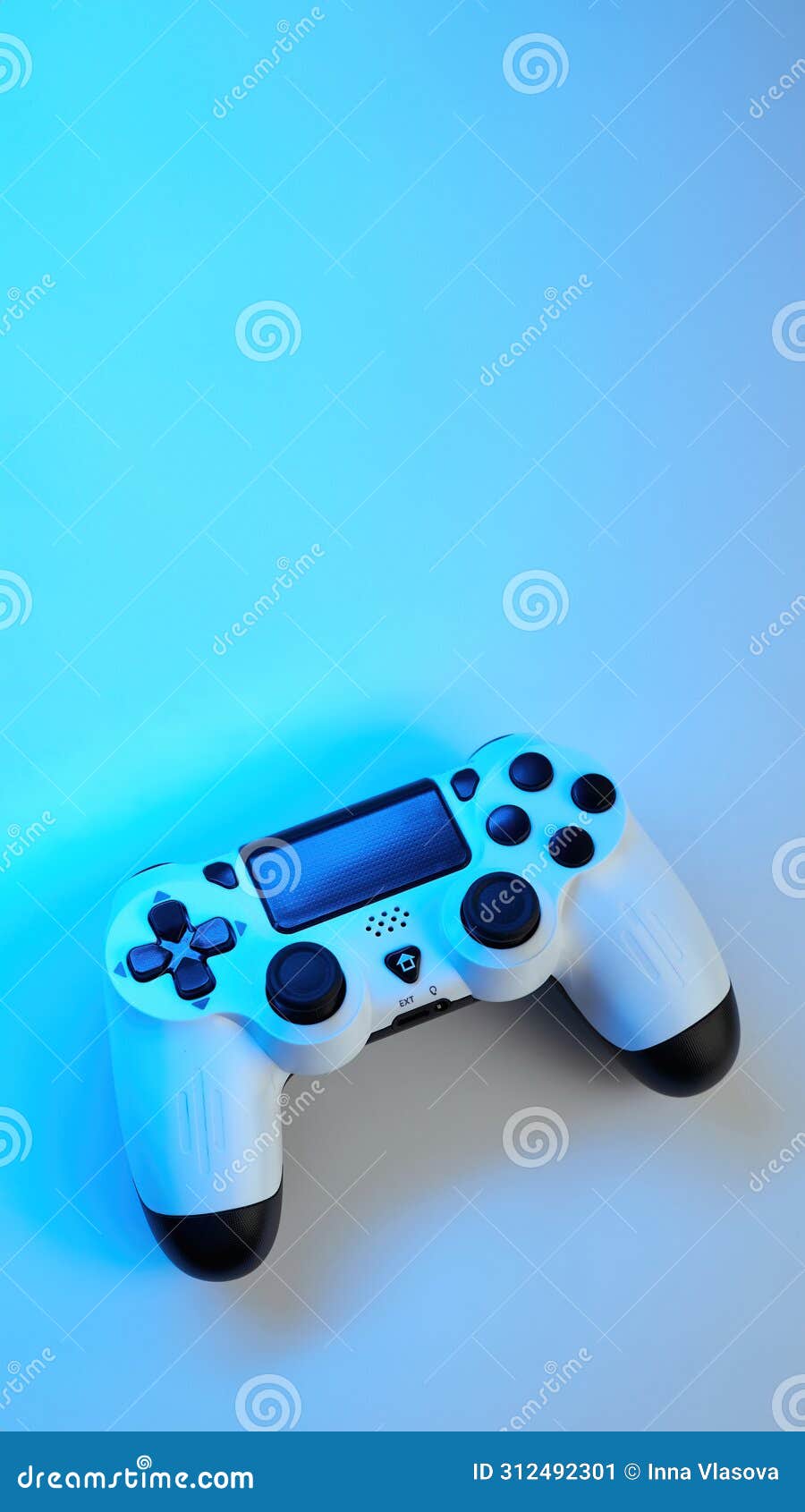 Gamepad on Abstract Background with Light Effects Stock Image - Image ...