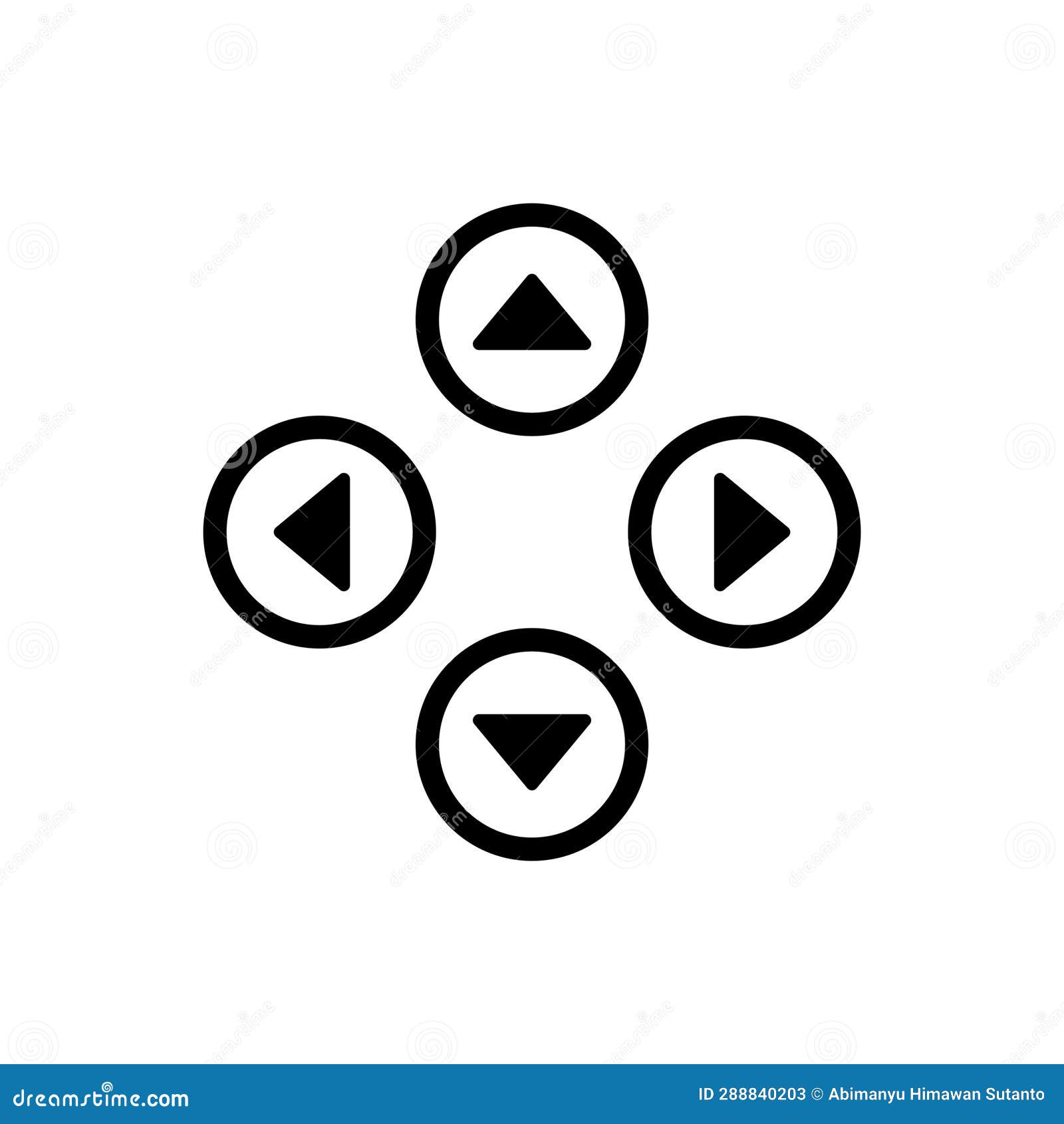 Gamepad button icon vector stock illustration. Illustration of template ...