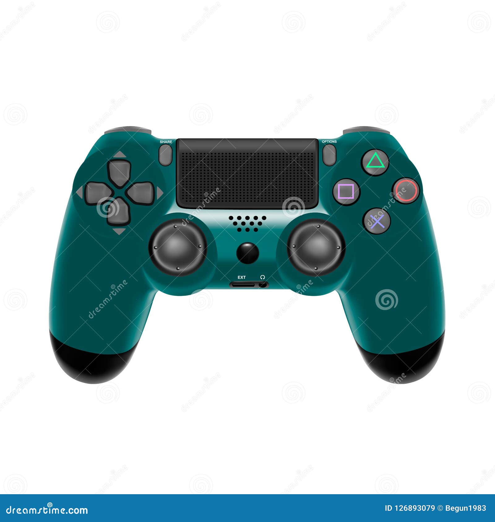Gamepad for a Console Game.Game Controller Isolated on White Background ...