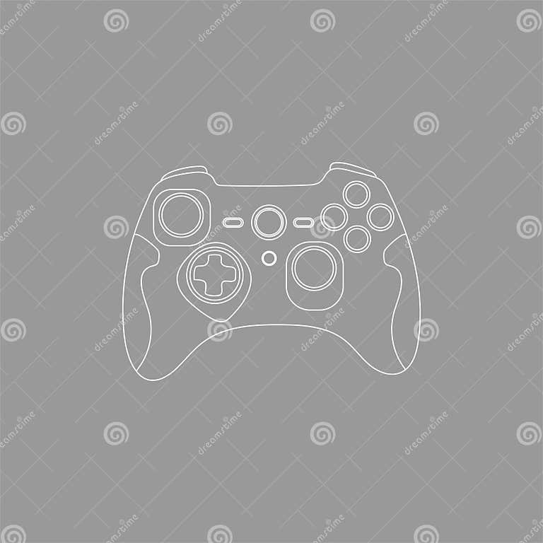 Gamepad, Controller, Input Device.Gaming Controller Line and Color ...