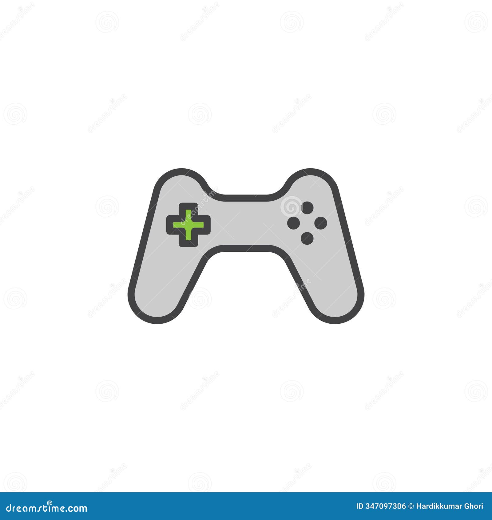 Gamepad Icon in Colored Version Stock Vector - Illustration of black ...