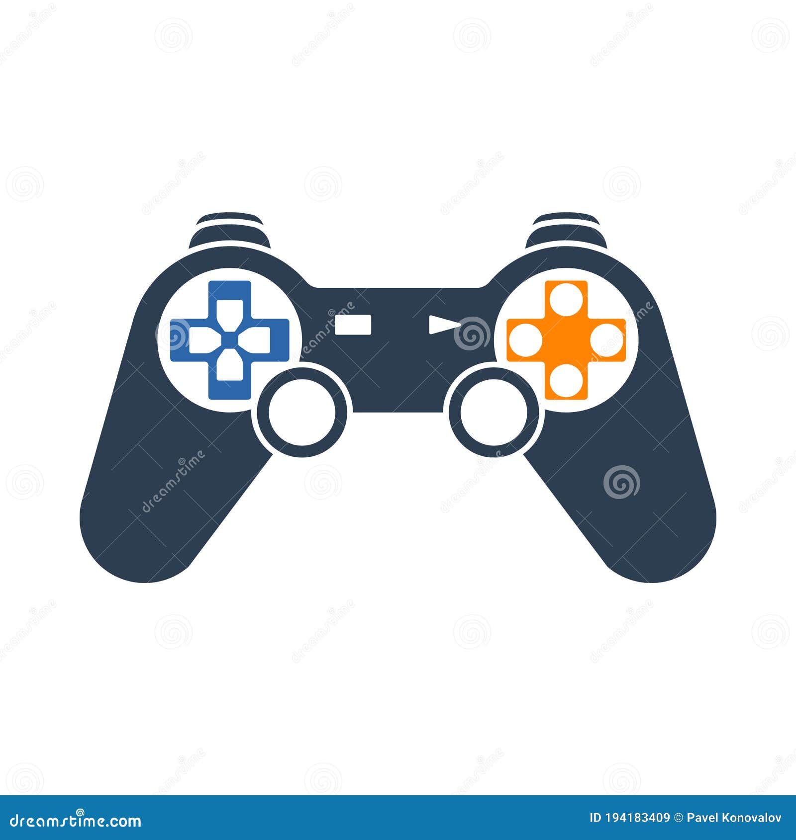 Gamepad Icon stock vector. Illustration of entertainment - 194183409
