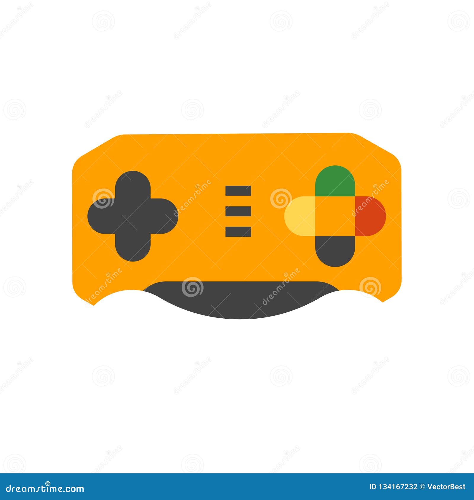 Gamepad Icon Vector Sign and Symbol Isolated on White Background ...