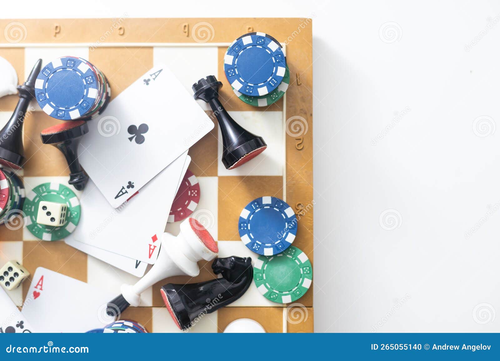 Gamepad, Laying Cards with the Chips on the Table. Stock Photo - Image ...