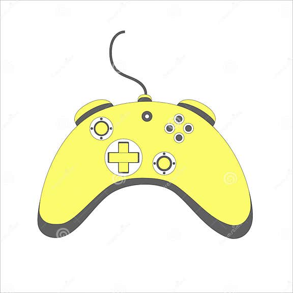 Gamepad in Retro Style. Game Controller Vector Illustration Isolated on ...