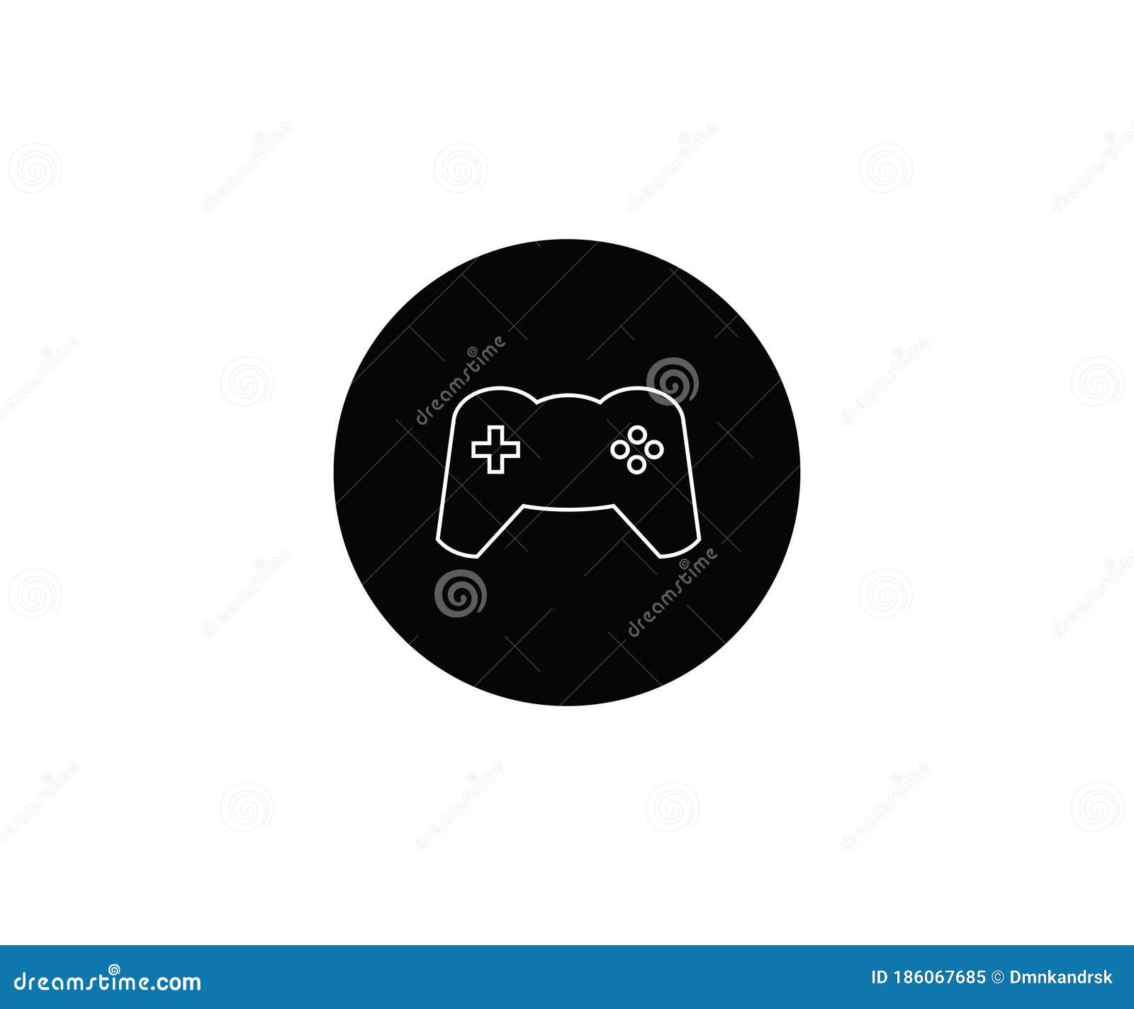 Gamepad Symbol Game Icon Device Play Controller Stock Vector ...