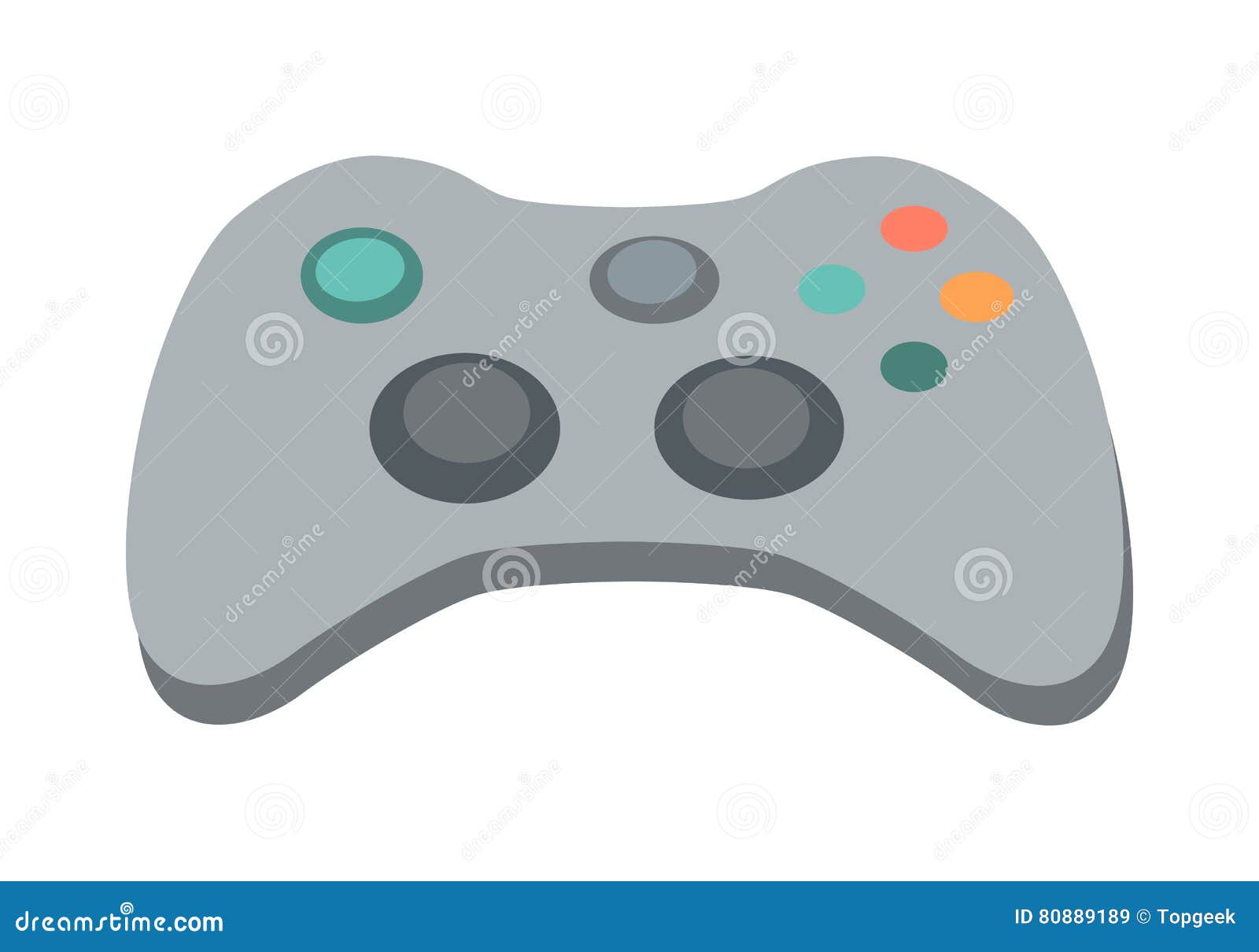 Gamepad Vector Illustration in Flat Design Stock Vector - Illustration ...