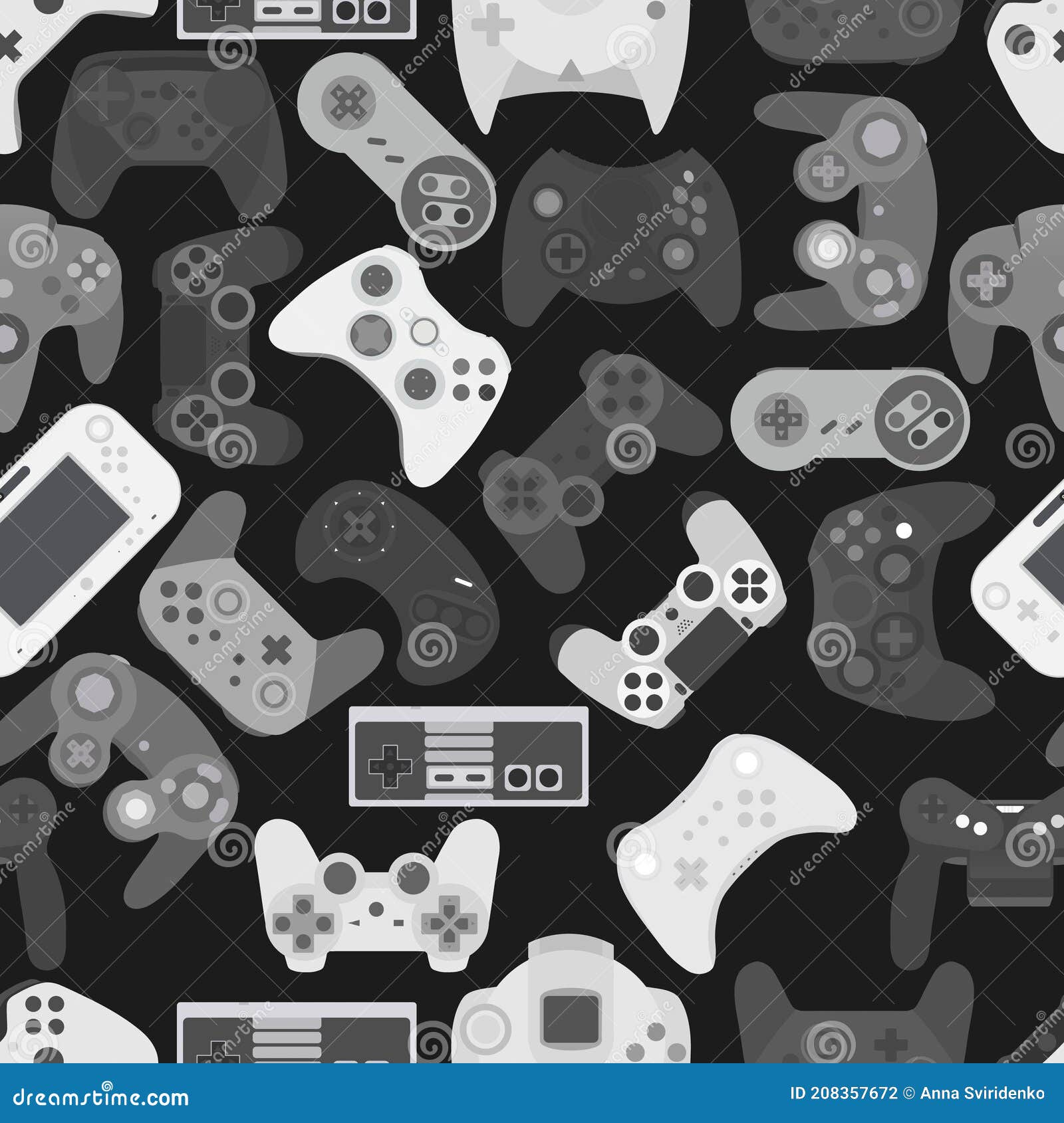 Gamepad Video Game Controller Background Stock Illustration ...