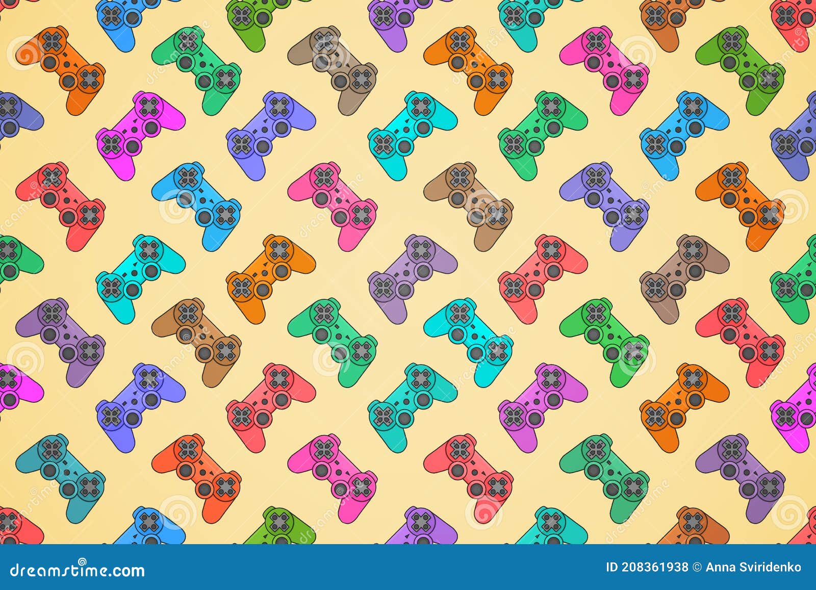 Gamepad Video Game Controller Background Stock Illustration ...