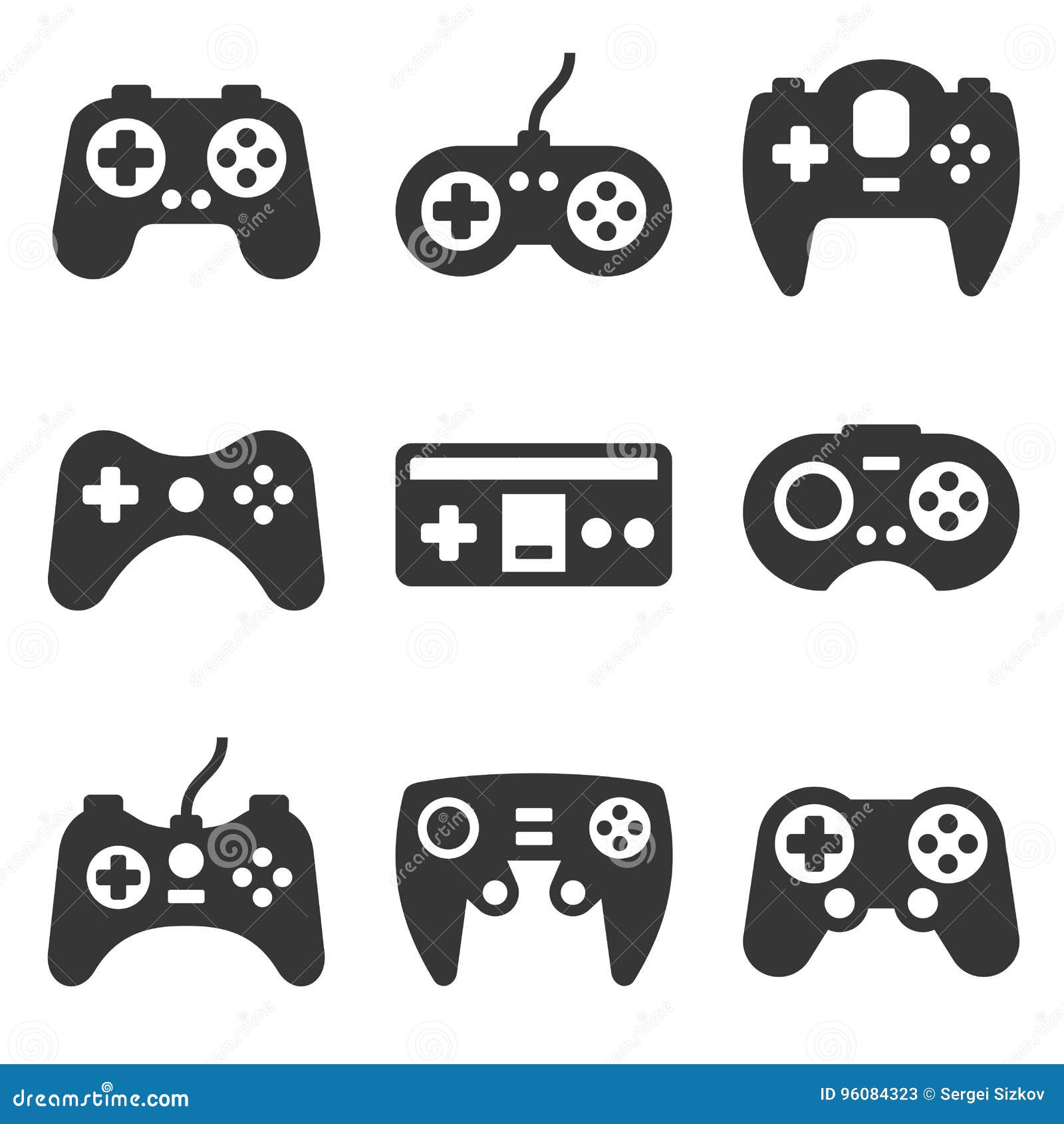 Colorful Gamepads Stock Illustrations – 29 Colorful Gamepads Stock ...