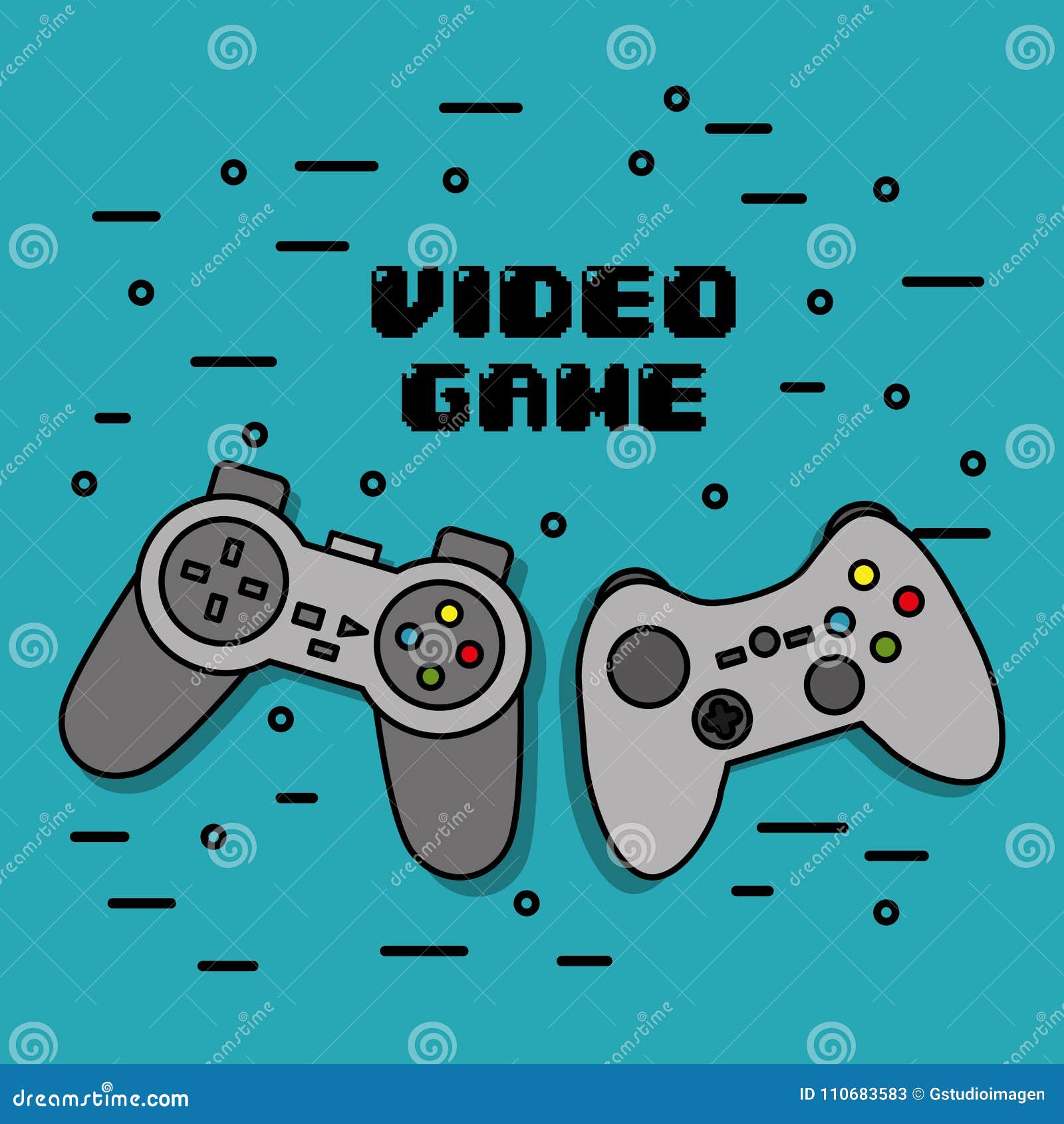 Gamepads Icons Console for Video Game Stock Vector - Illustration of ... Gamepads Icons Console for Video Game Stock Vector - Illustration of ...