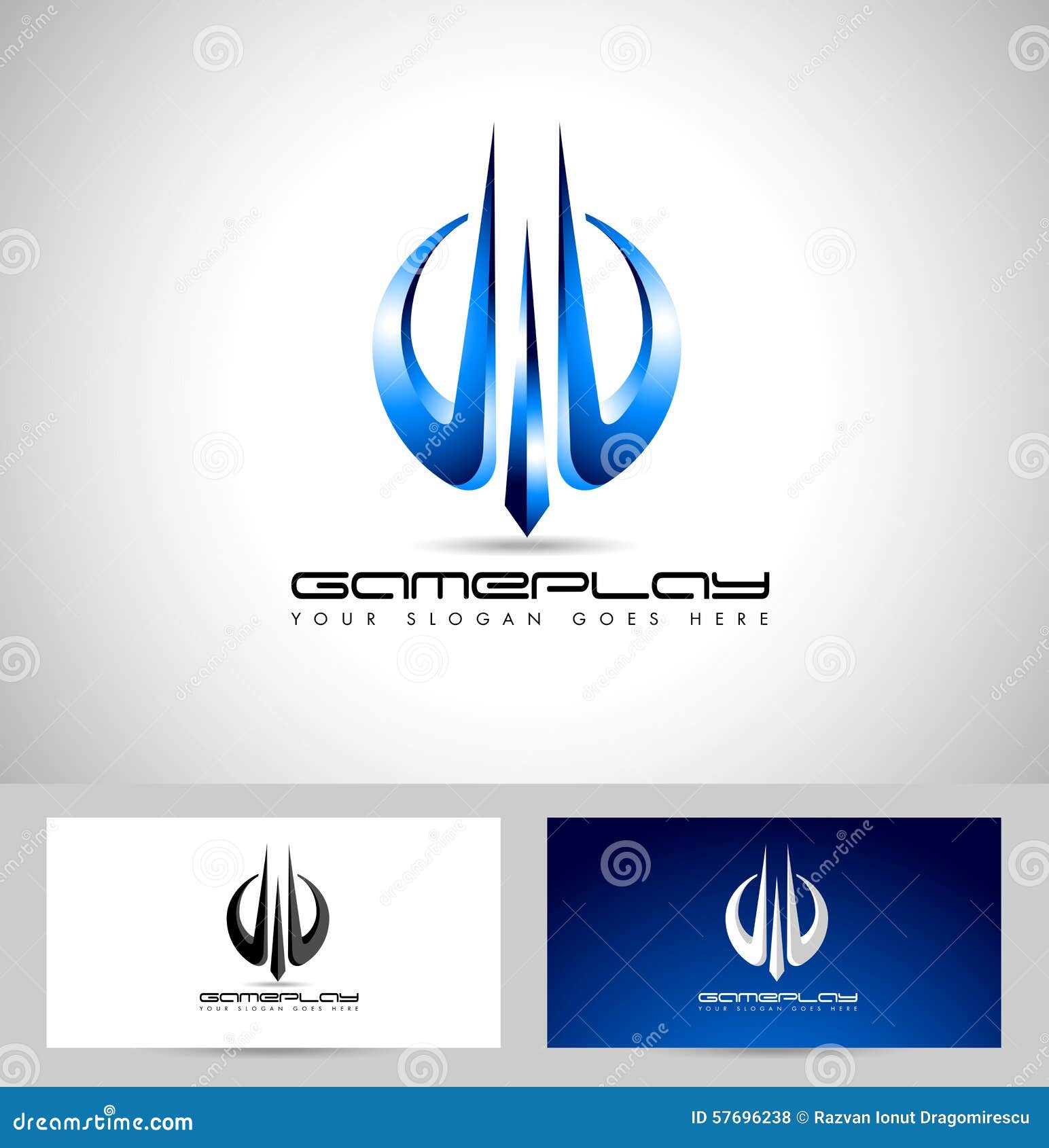 Gameplay Logo Design ilustración del vector. Ilustración de logotipo ...