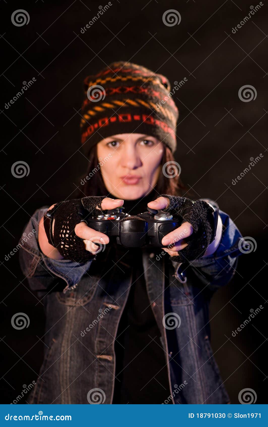 Gamer stock photo. Image of attractive, joystick, console - 18791030
