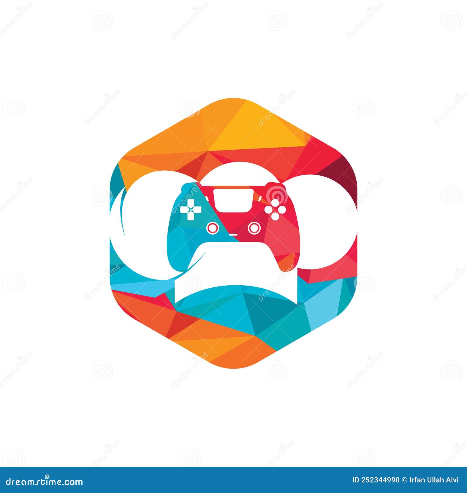 Gamer Cafe Vector Logo Design Template. Chef Hat with Game Console Logo ...