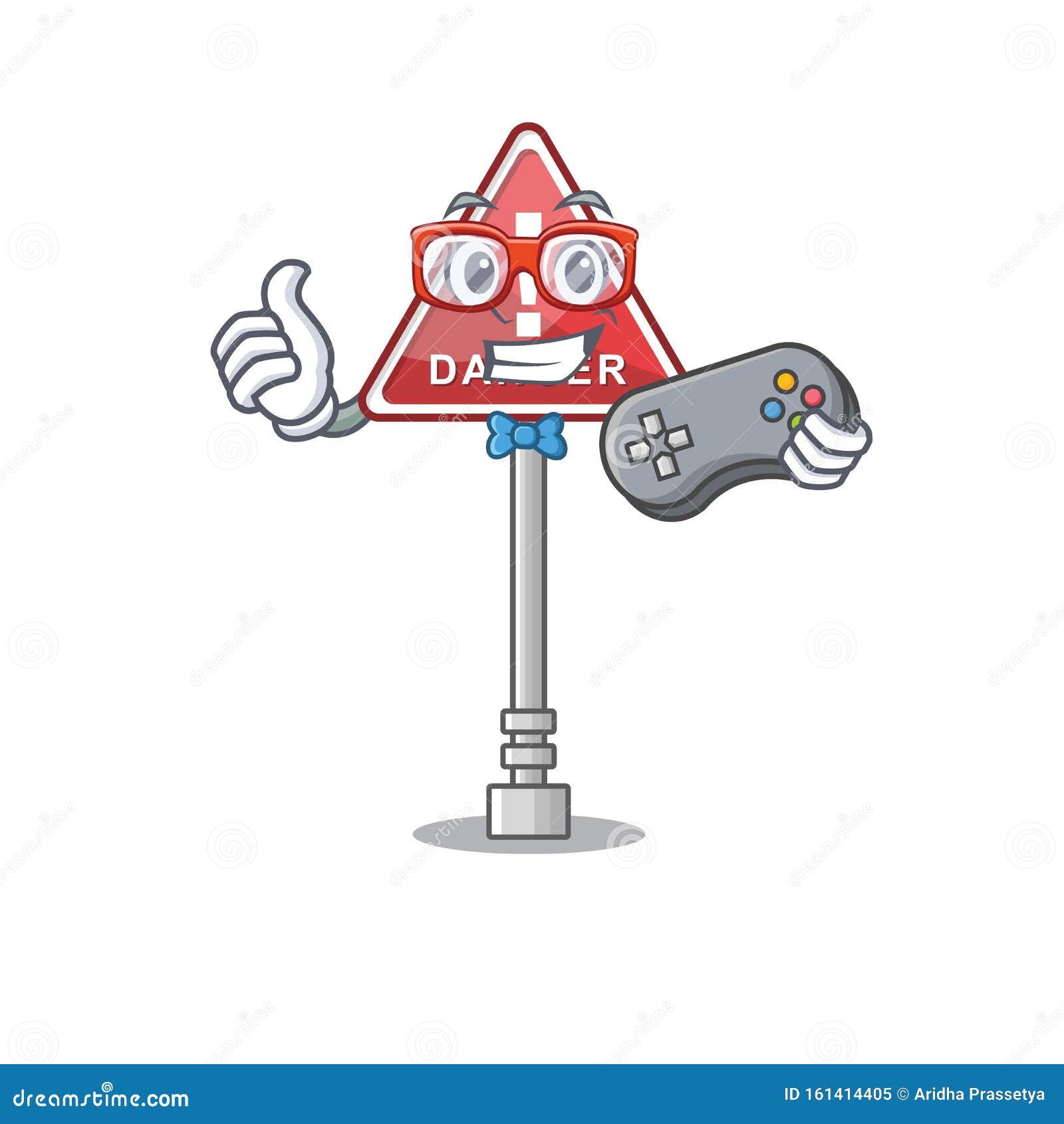 Gamer Danger Character in the Mascot Shape Stock Vector - Illustration ...