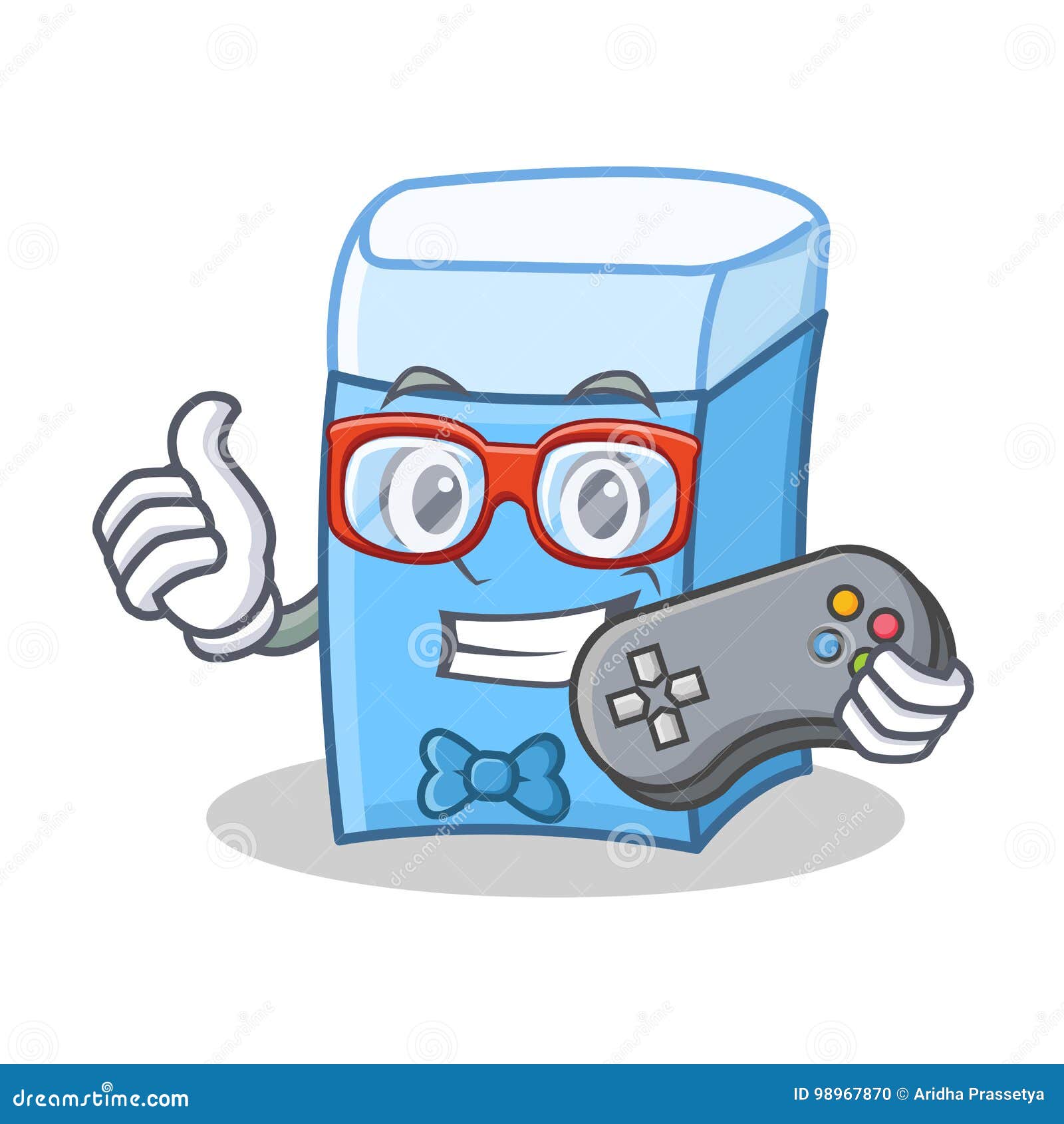 Gamer Eraser Character Mascot Style Stock Vector - Illustration of ...