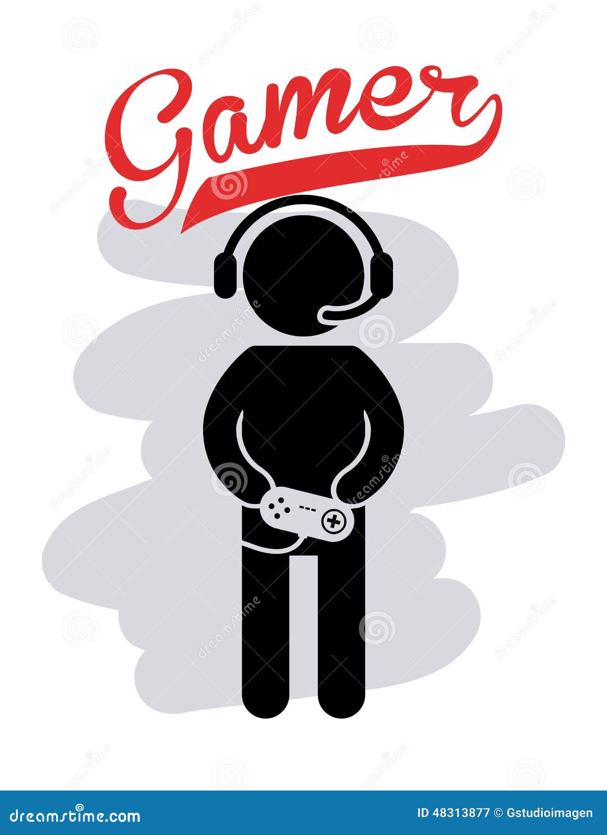 Gamer Icon Vector From Urban Tribes Collection. Thin Line Gamer Outline ...