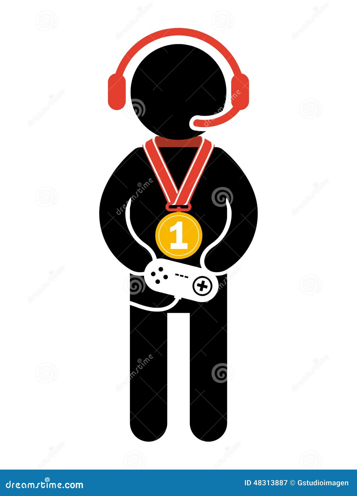 The Gamer Icon Set Vector Illustration | CartoonDealer.com #58366120