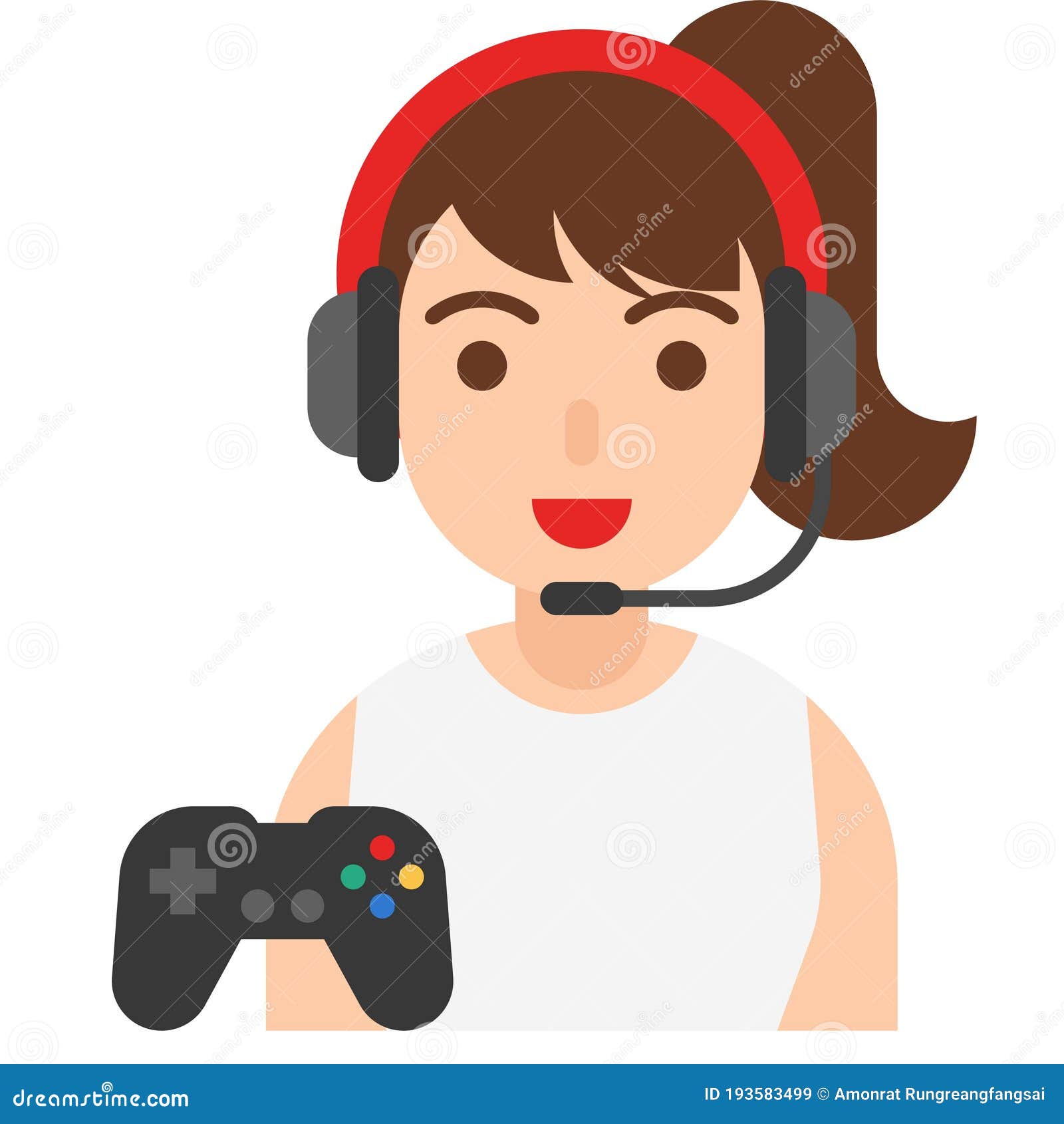 The Gamer Icon Set Vector Illustration | CartoonDealer.com #58366120