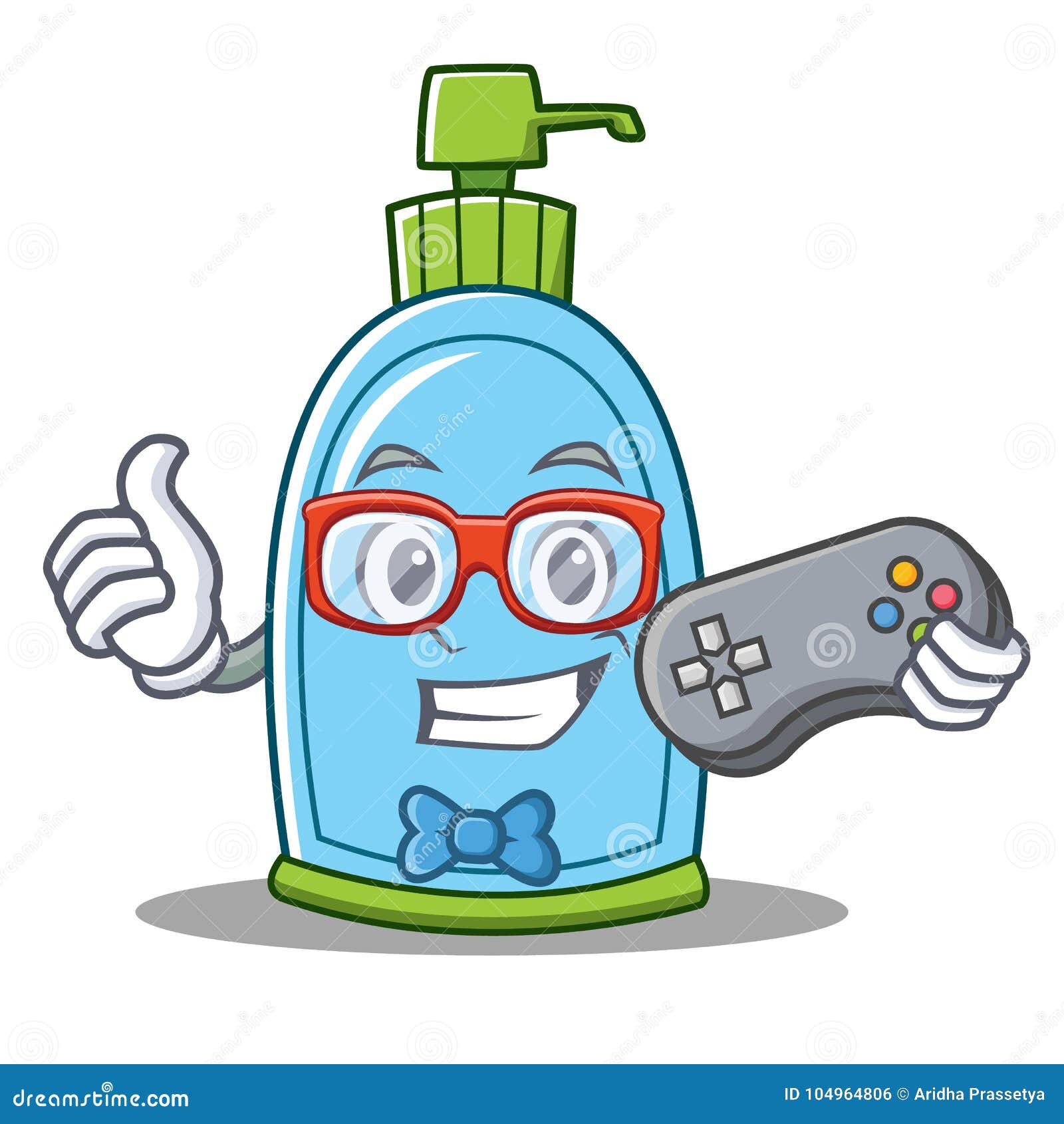 Gamer Liquid Soap Character Cartoon Stock Vector - Illustration of ...