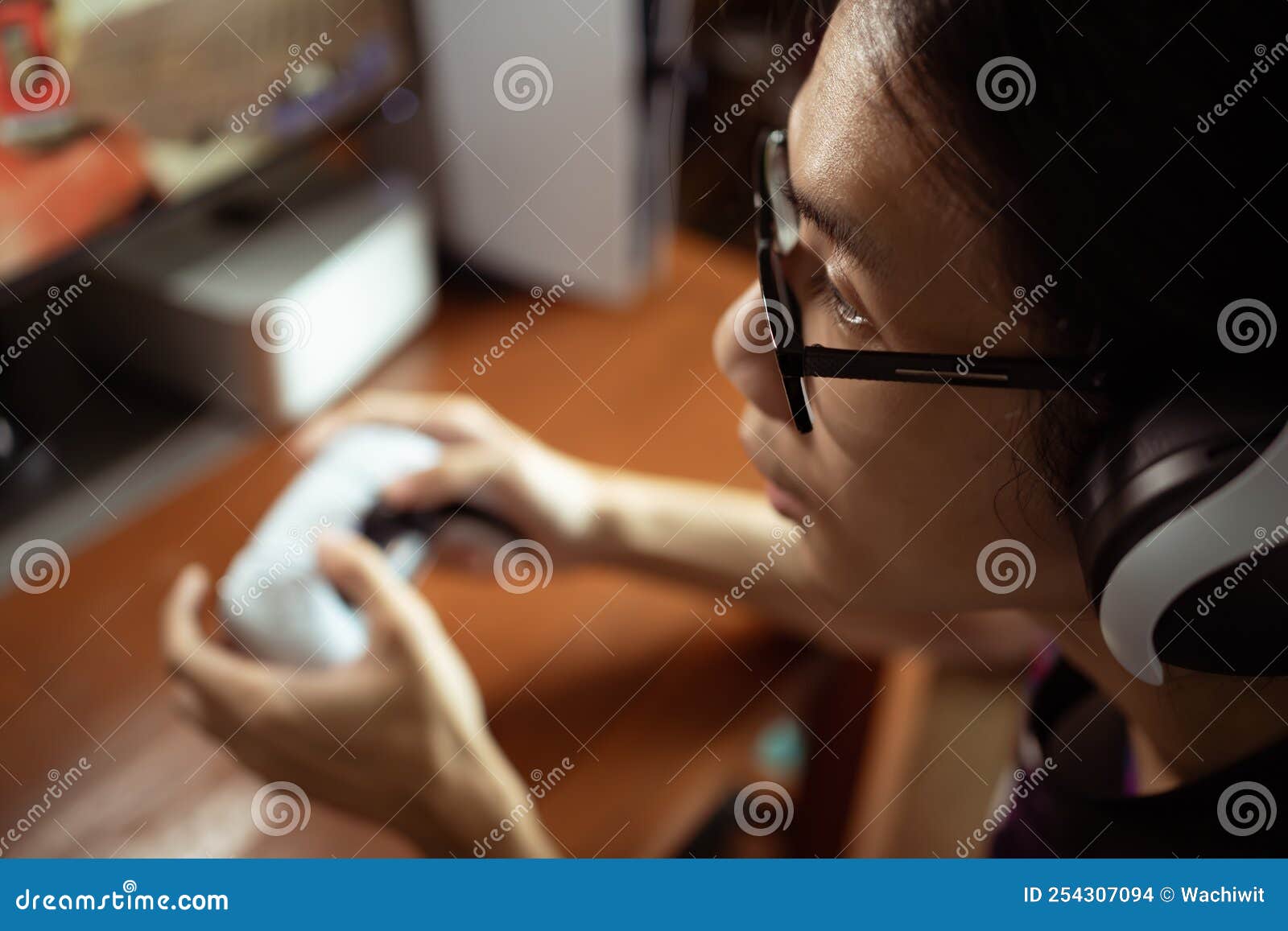 Gamer Playing Game with a Game Controller Stock Photo - Image of royale ...