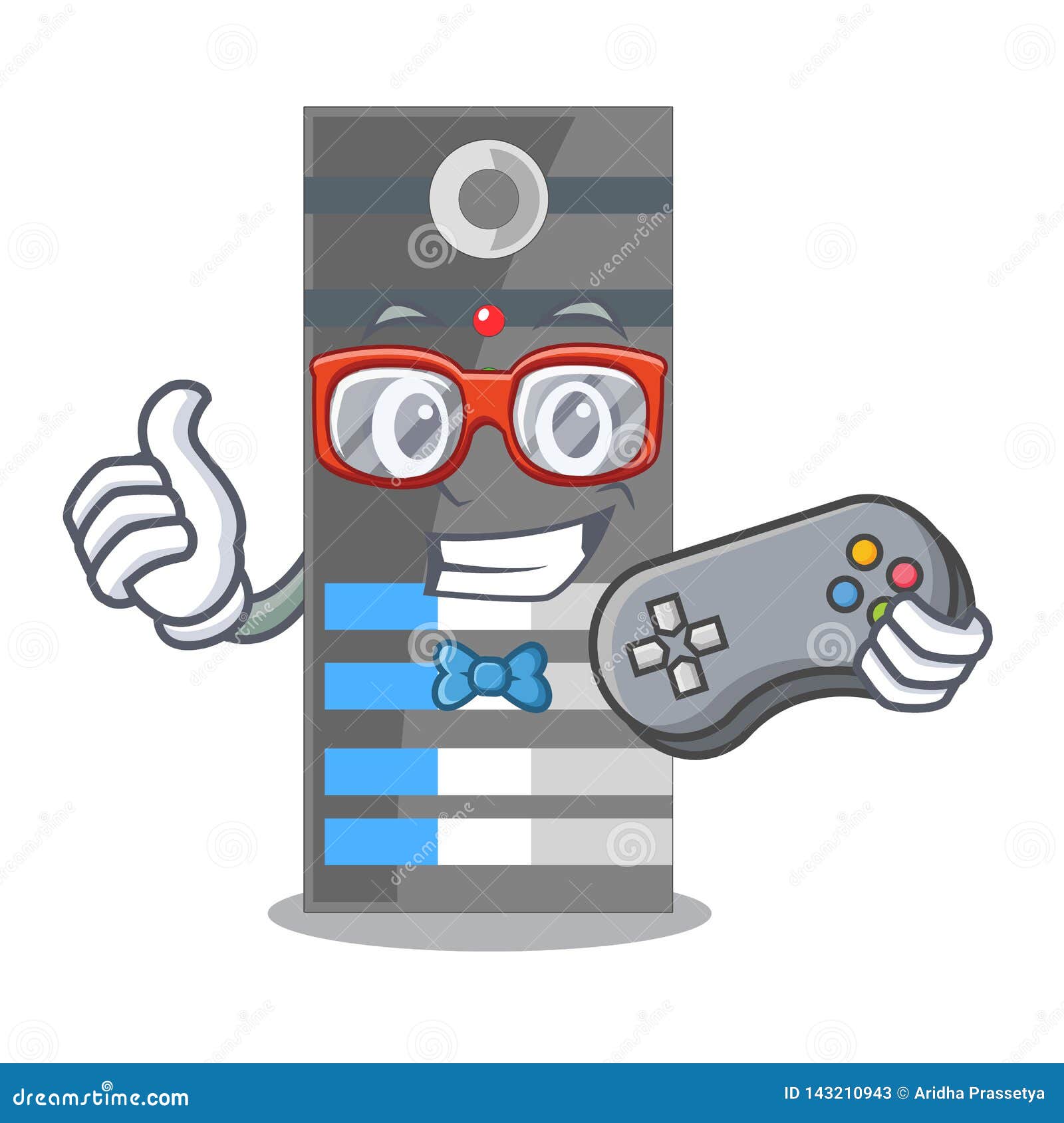 Gamer Server Data in the Cartoon Shape Stock Vector - Illustration of ...