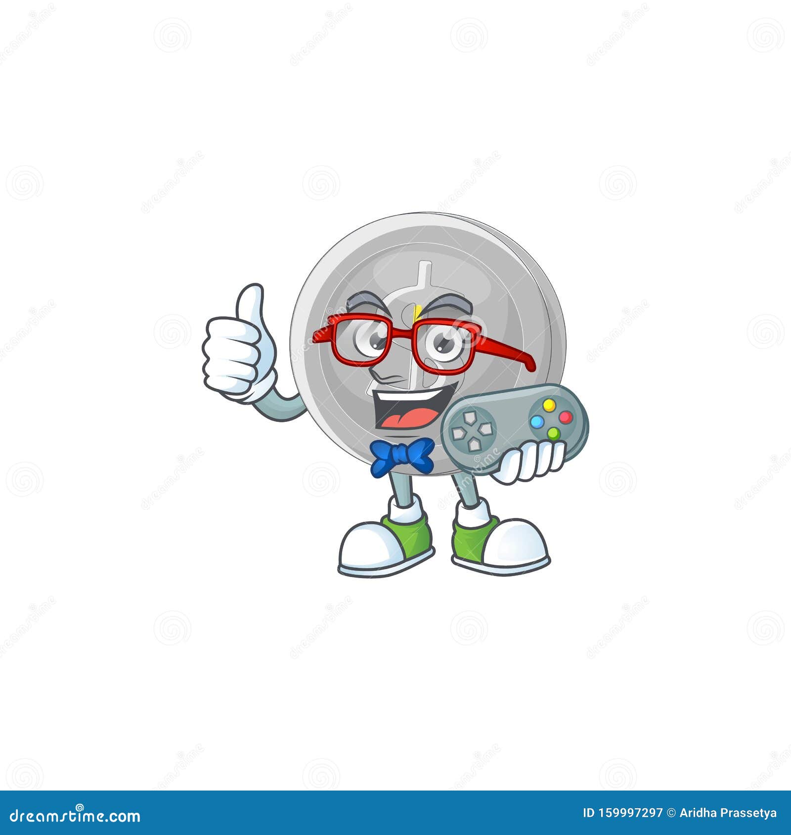 Gamer Silver Coin Currency for Bill Payment Stock Vector - Illustration ...