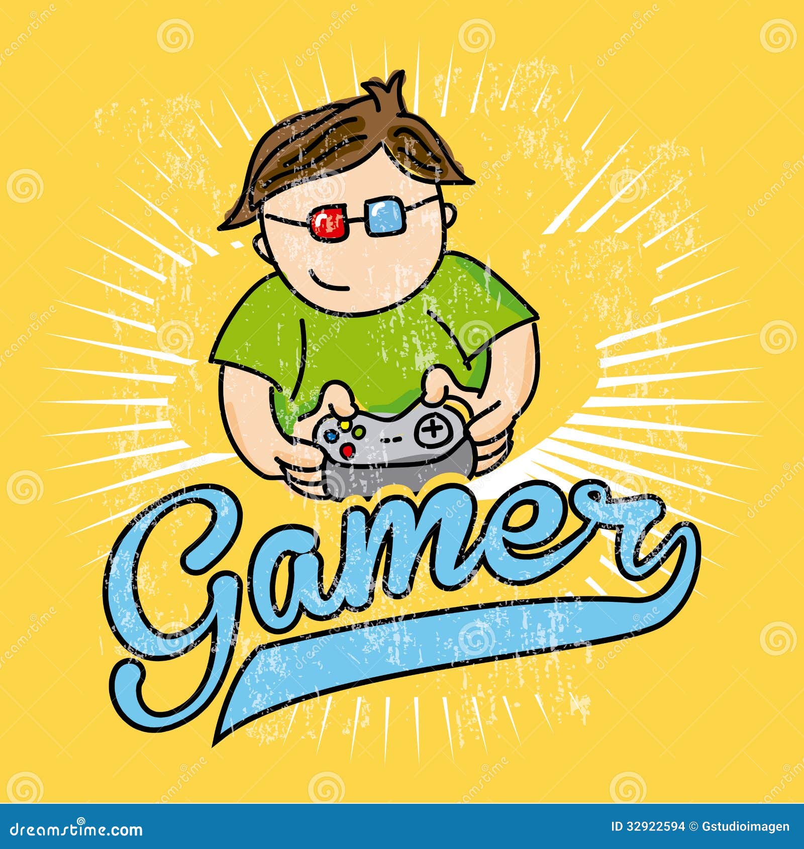 Gamer sketch stock vector. Illustration of action, conceptual - 32922594
