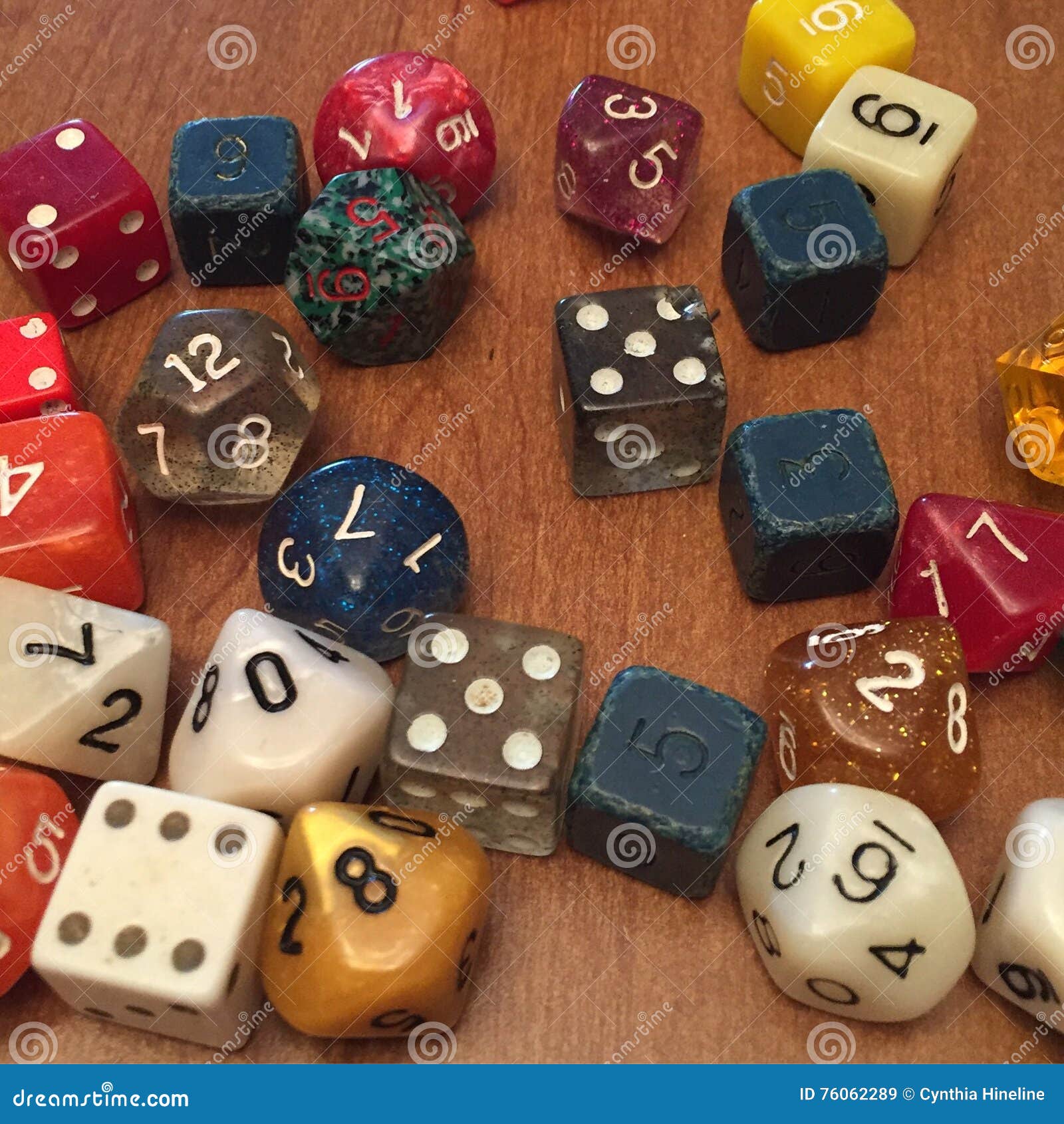 Gamers stock image. Image of sided, multi, dice, tabletop - 76062289