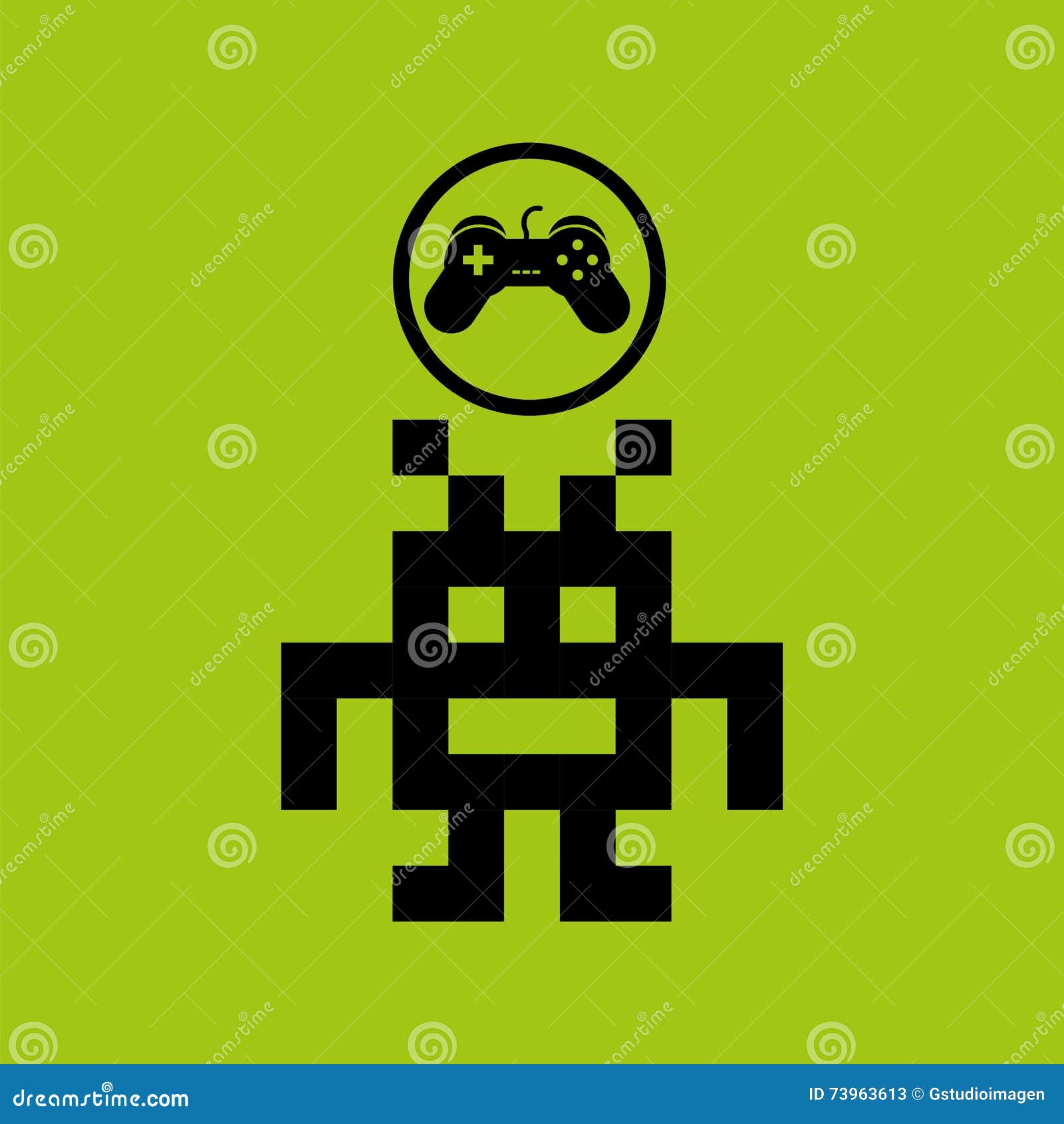 Gamers play icon stock illustration. Illustration of gamer - 73963613
