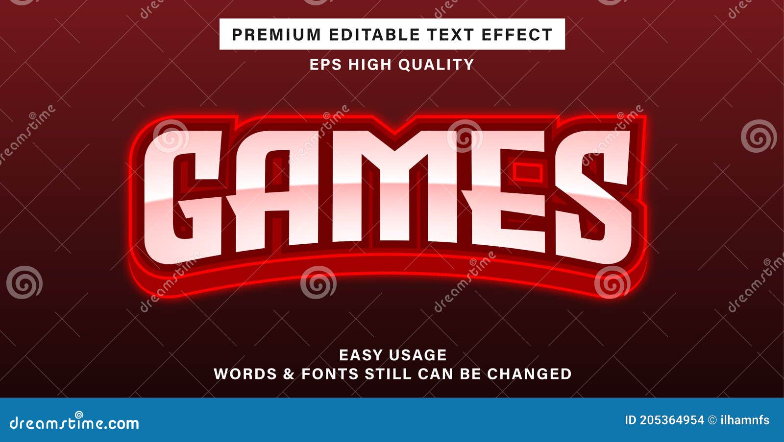 Editable Text Style Effect - Rampage Text Style Theme Vector ...
