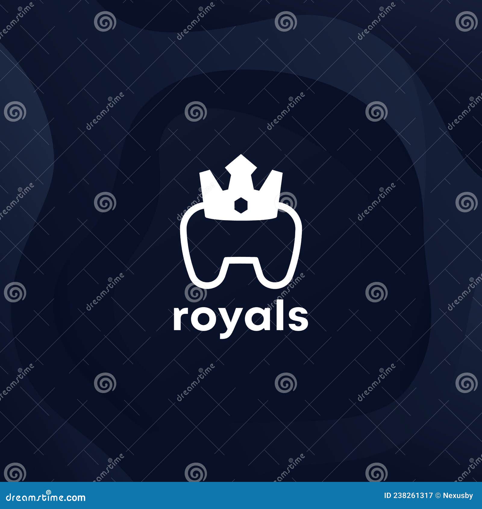 Games Logo Design with Gamepad and Crown Stock Vector - Illustration of ...