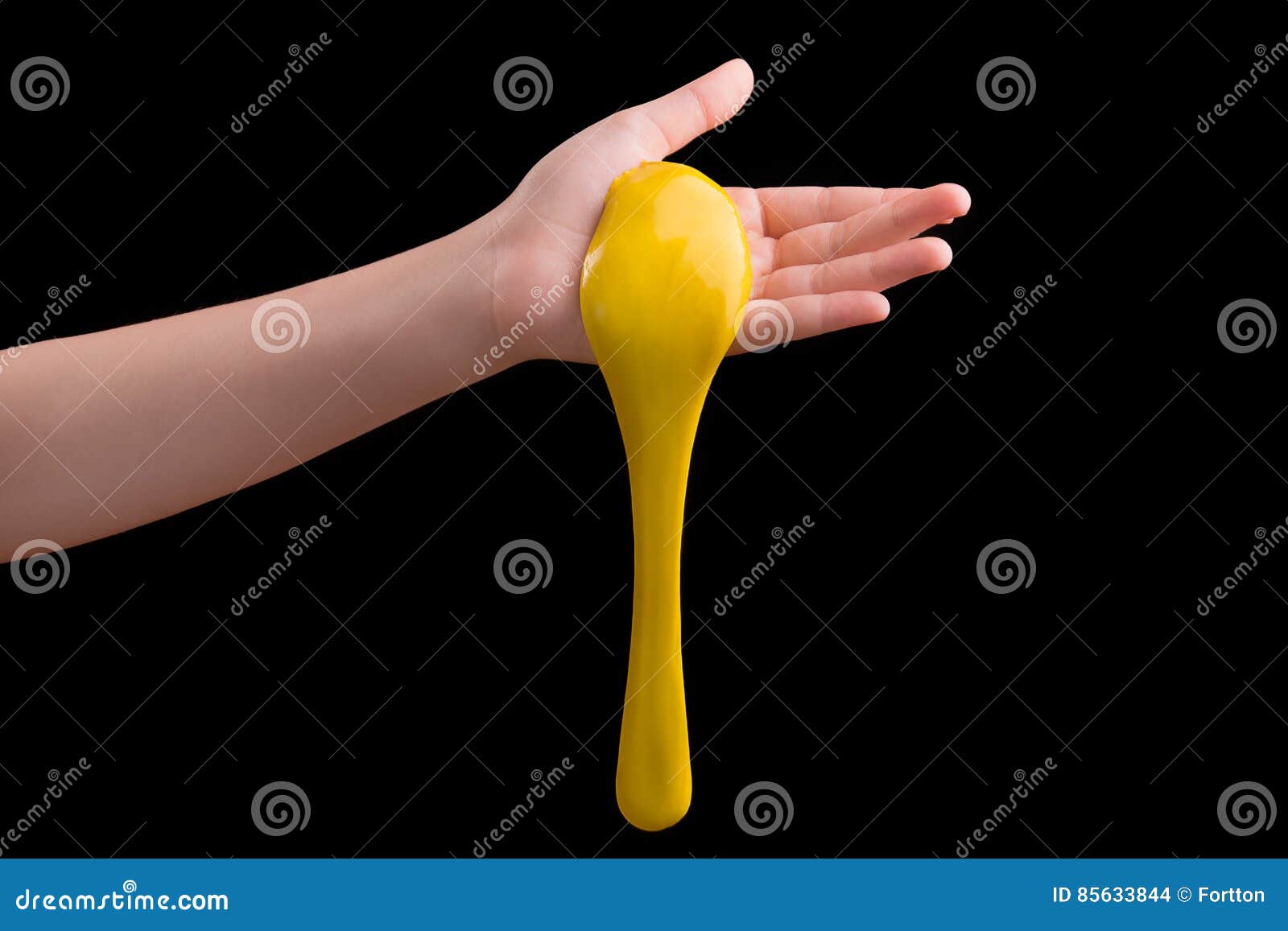 Games Mucus In Child Hand On A White Background Royalty-Free Stock ...