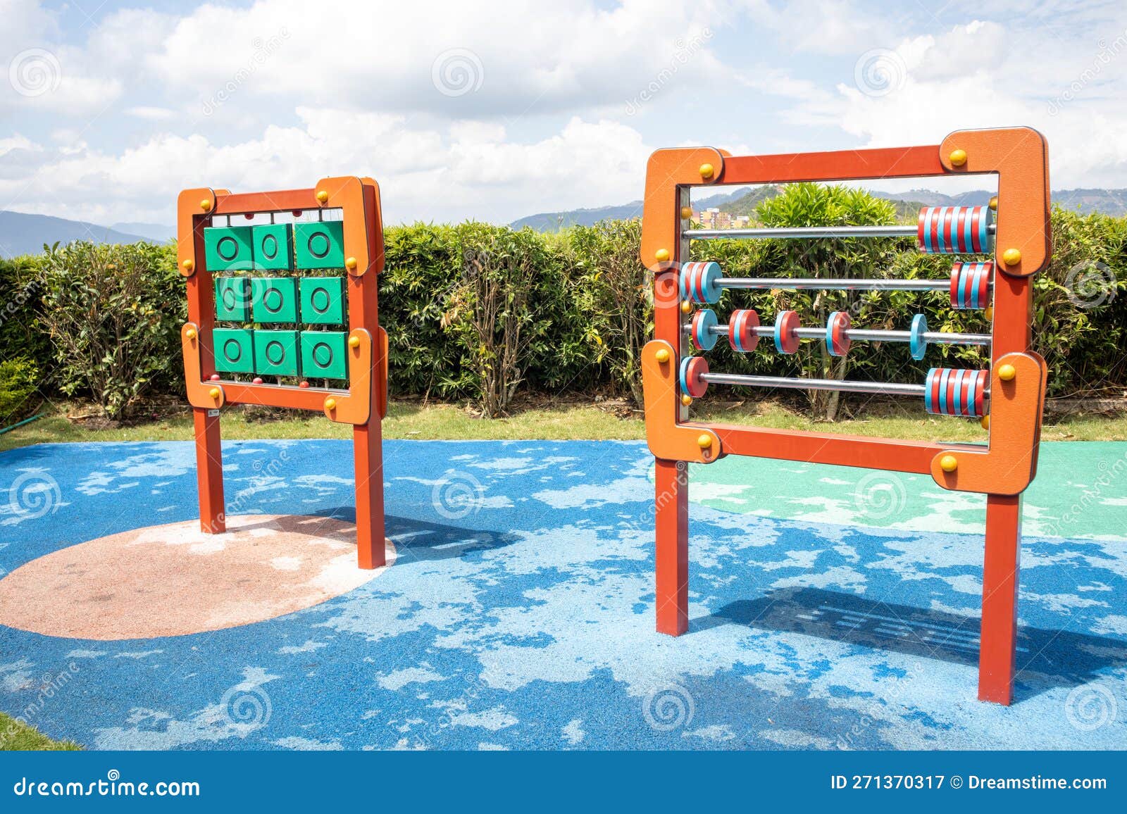 Games To Learn in a Children S Park Stock Image - Image of horizontal ...