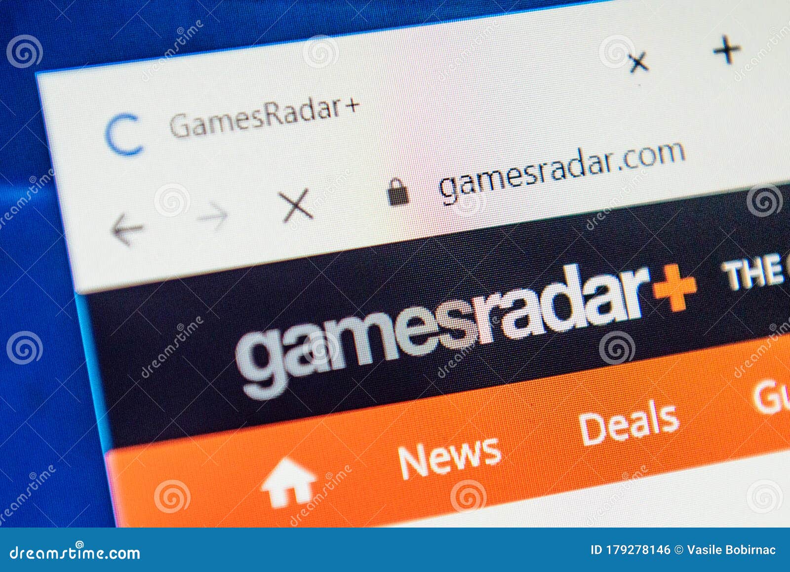 Gamesradar.com Web Site. Selective Focus. Editorial Photo - Image of ...