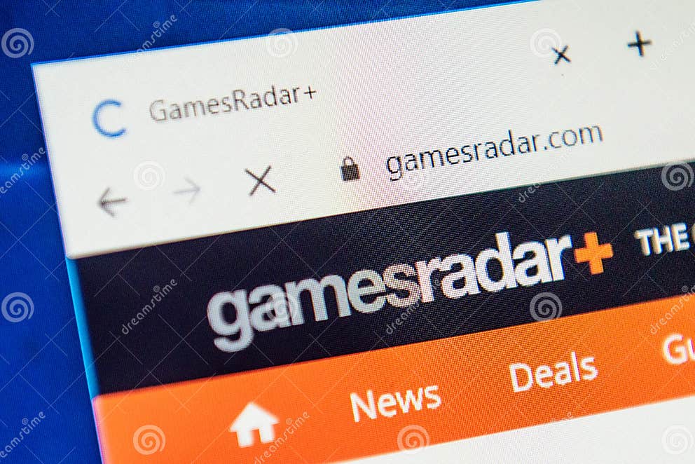 Gamesradar.com Web Site. Selective Focus. Editorial Photo - Image of ...
