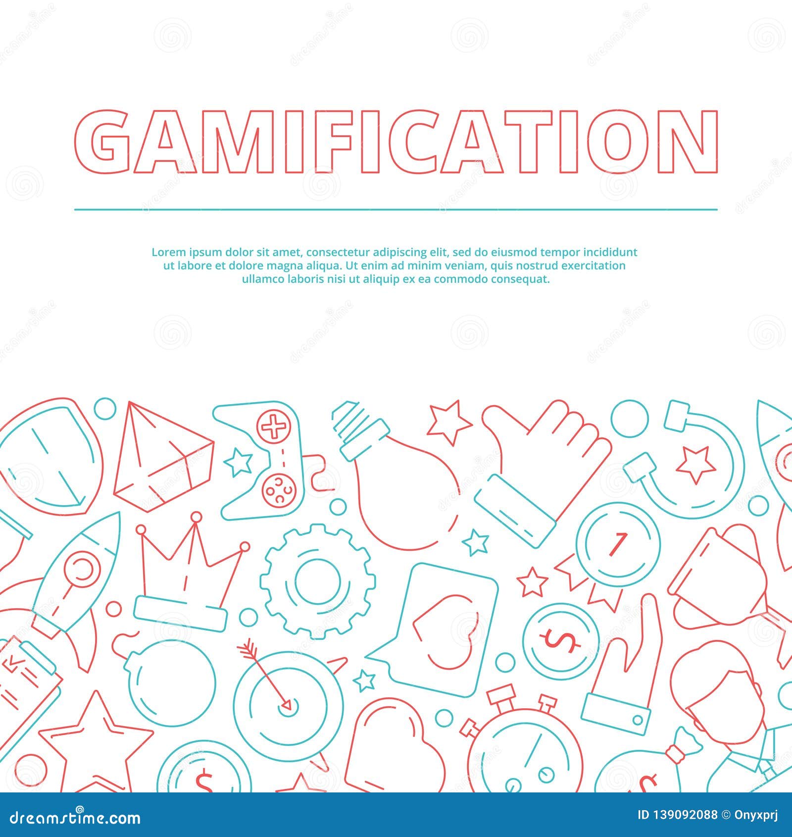 Gamification Achievement Trophy Game Competition Reward Stock Photo ...