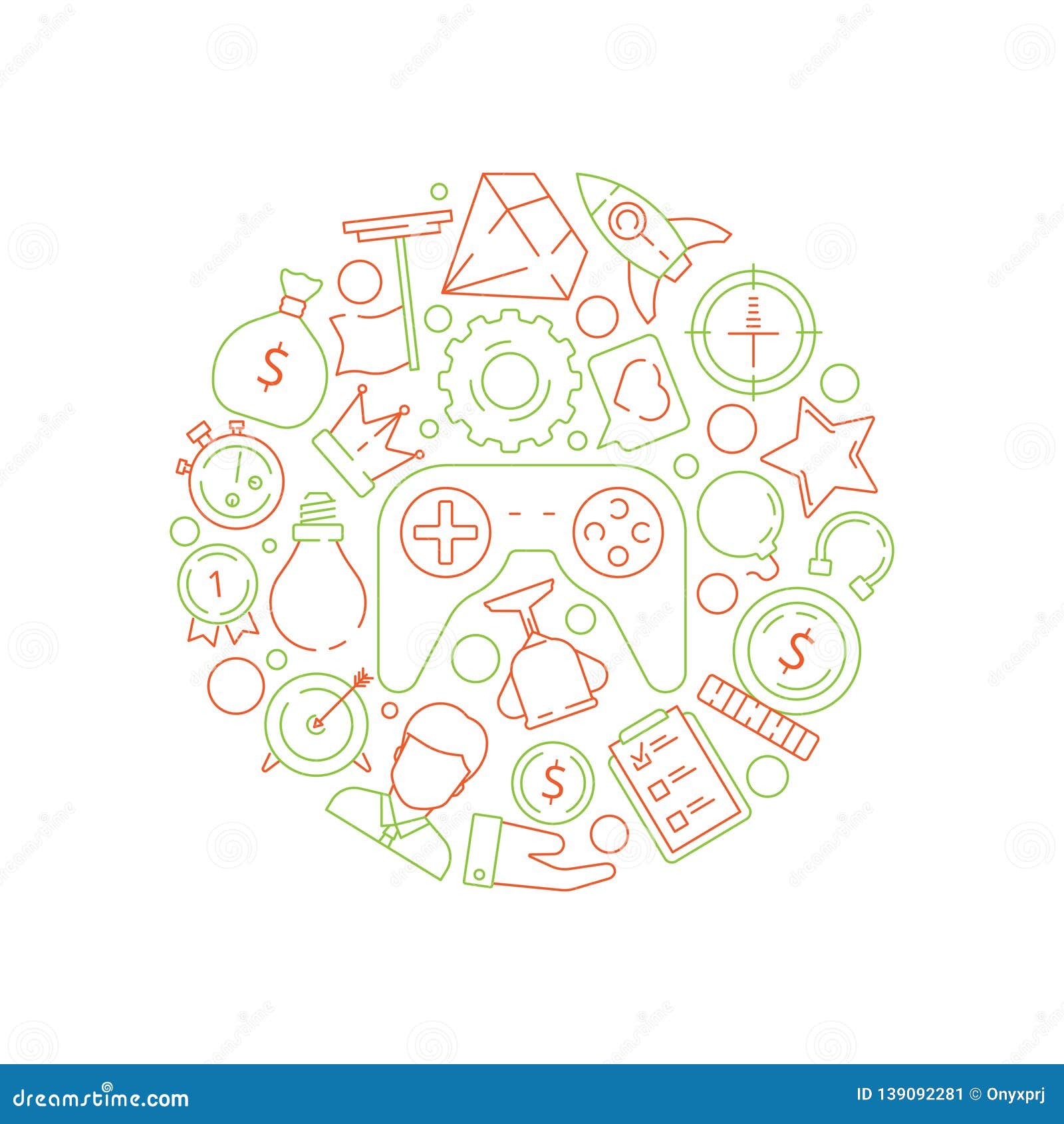 Gamification Background. Gamification Business Concept Achievement ...