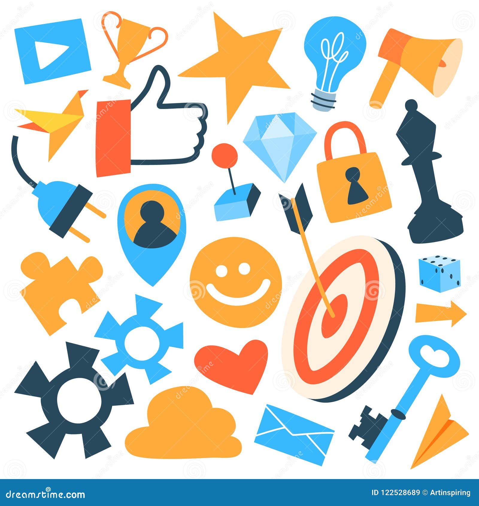 Gamification Icon Set. Contain Filled Flat Game Dynamics, Engagement ... Gamification Icon Set. Contain Filled Flat Game Dynamics, Engagement ...