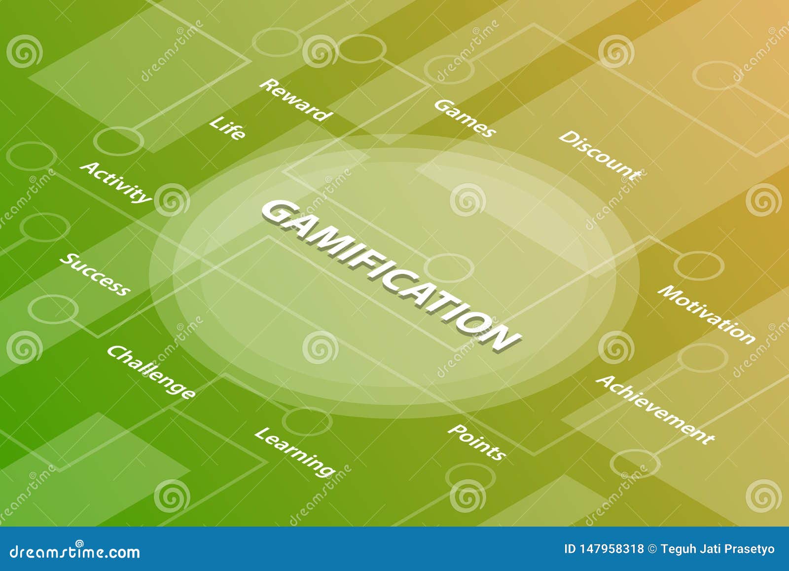 Gamification Life Doodle Hand Drawn With Outline Style On Paper Books ...