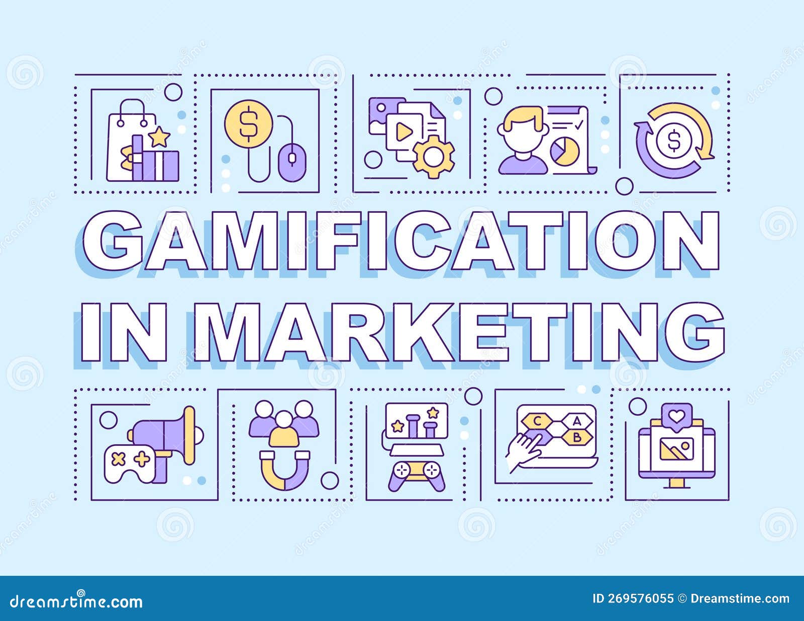 Gamification in Marketing Word Concepts Blue Banner Stock Illustration ... Gamification in Marketing Word Concepts Blue Banner Stock Illustration ...